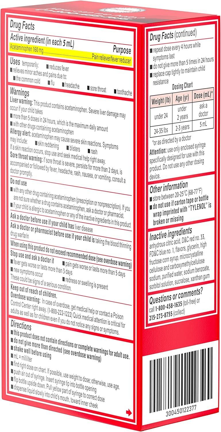tylenol active ingredient