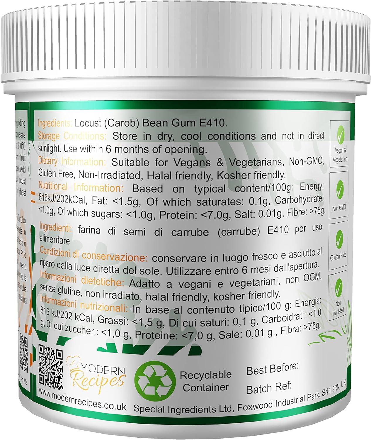 Premium Quality Locust Bean Gum Powder 250g - Vegan & Non-GMO - Gluten ...