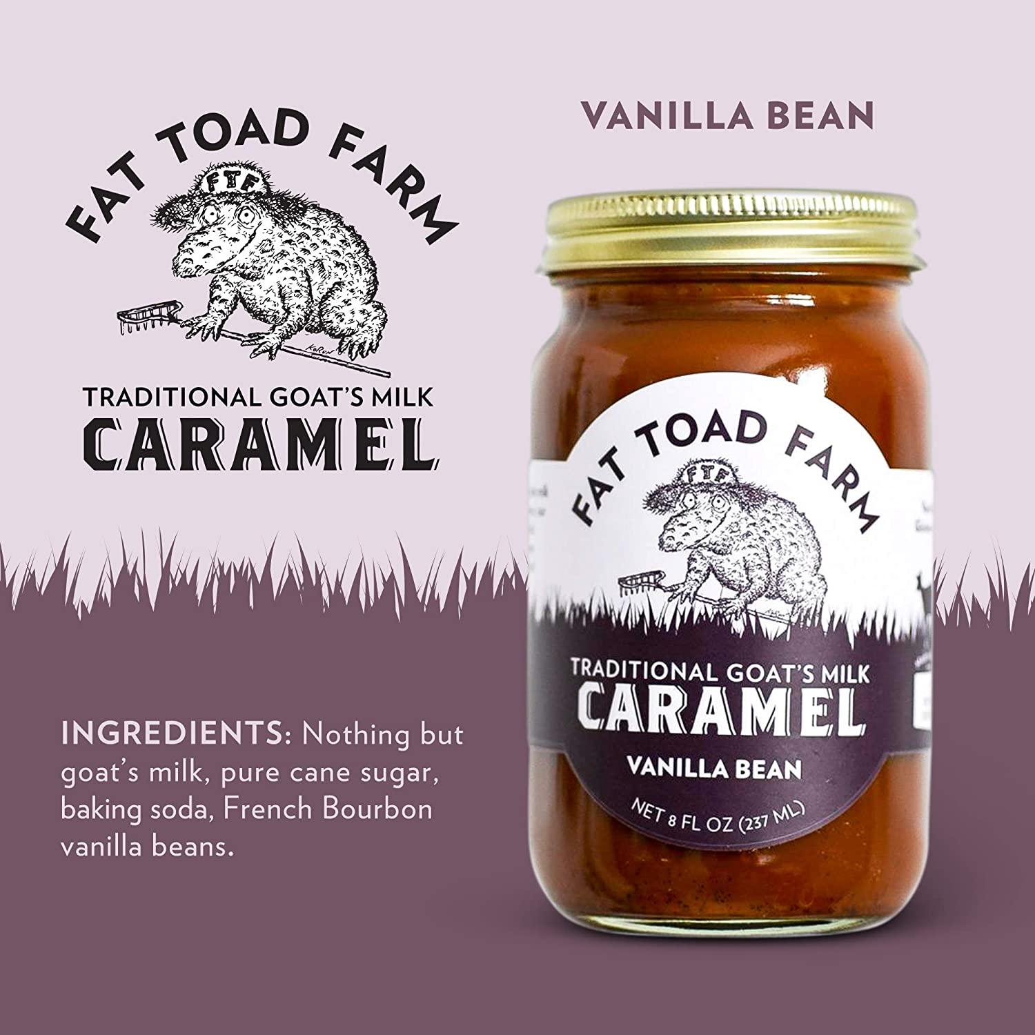 Fat Toad Farm Vanilla Bean Goats Milk Caramel Sauce - 8fl oz Jar (Pack ...