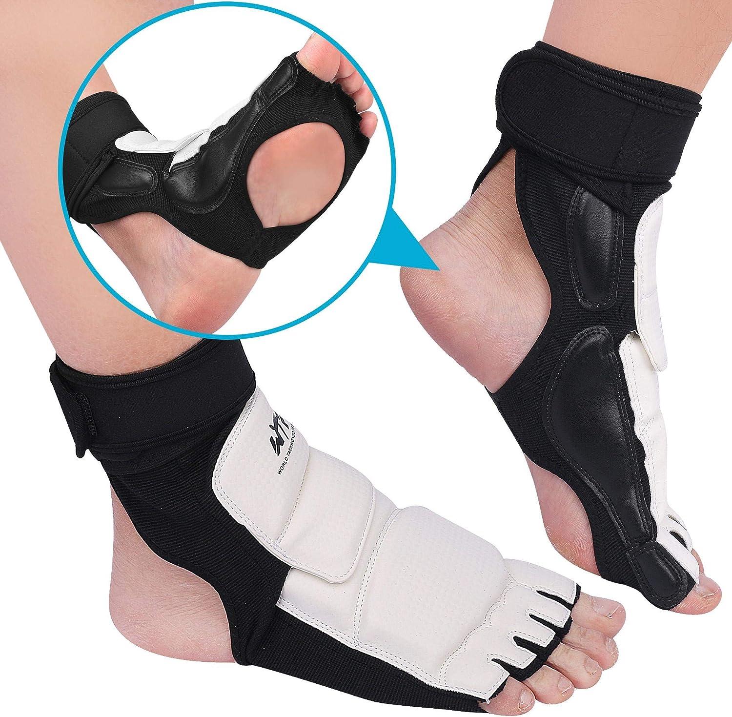 Taekwondo Sparring Gloves & Foot Gear - WTF Approved Half Finger Set ...