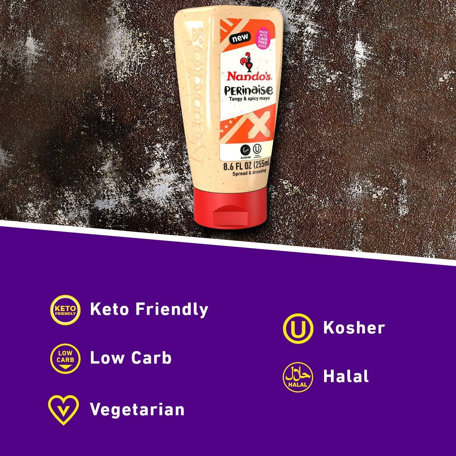 Nando's Original PERinaise - Gluten-Free Flavorful Mayonnaise Spread ...