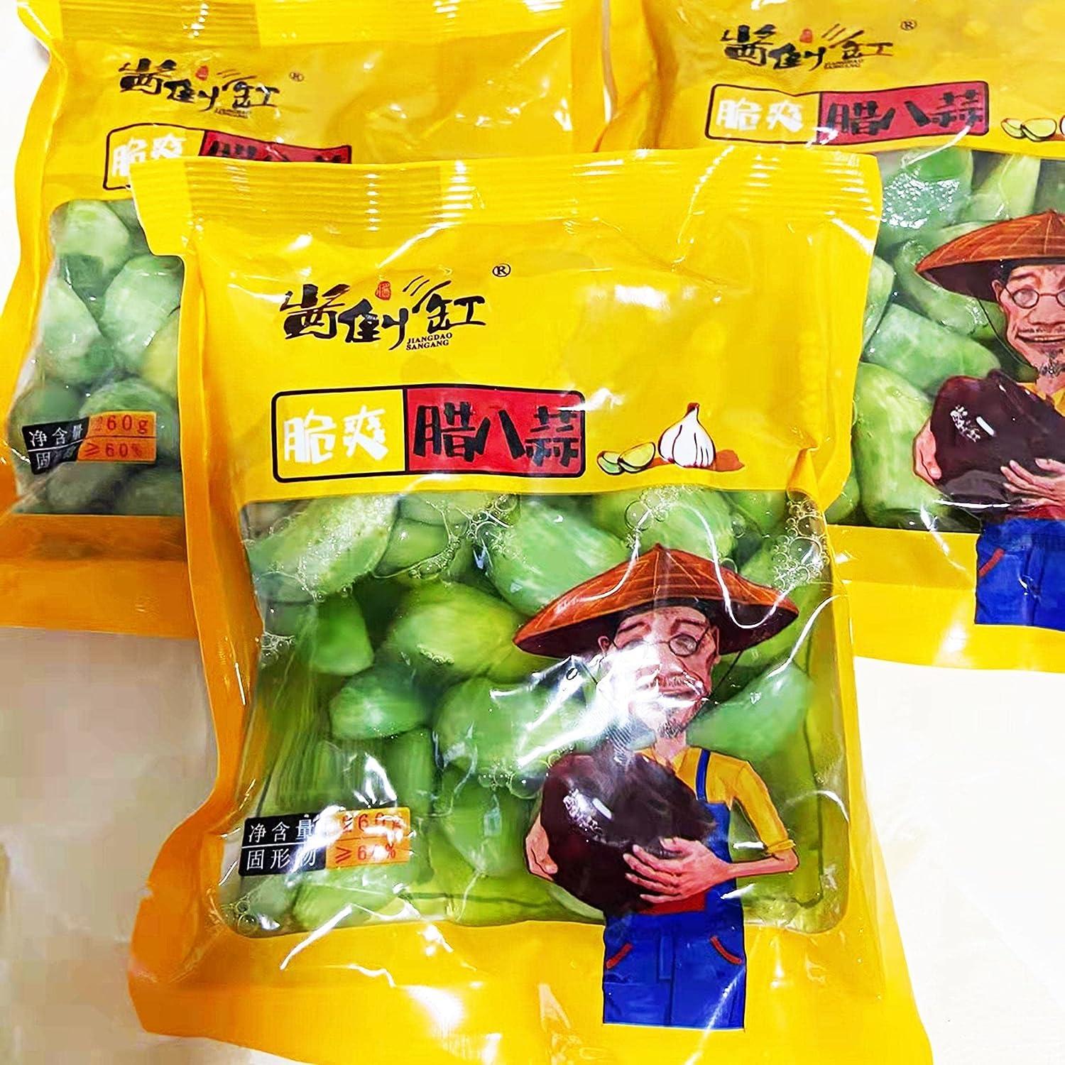 Laba Garlic Emerald Green Sweet and Sour Pickled Garlic - Shandong ...