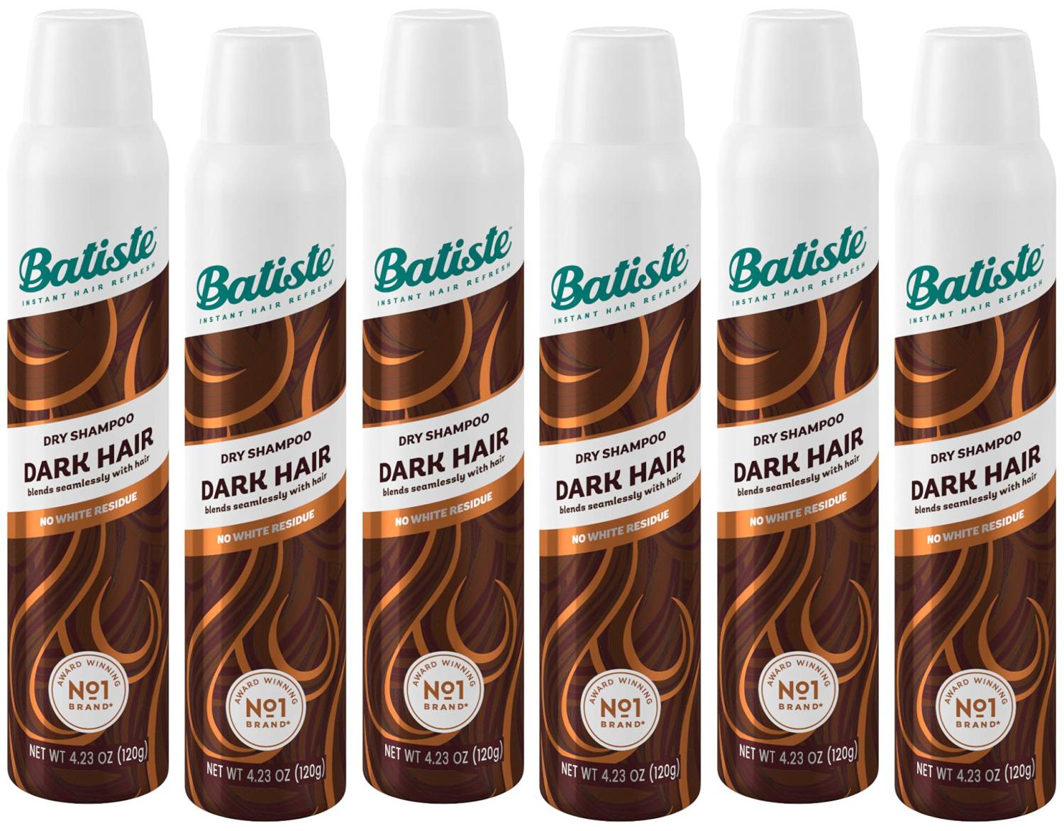 Batiste Dry Shampoo Divine Dark | Instant Oil Absorber & Volume Boost