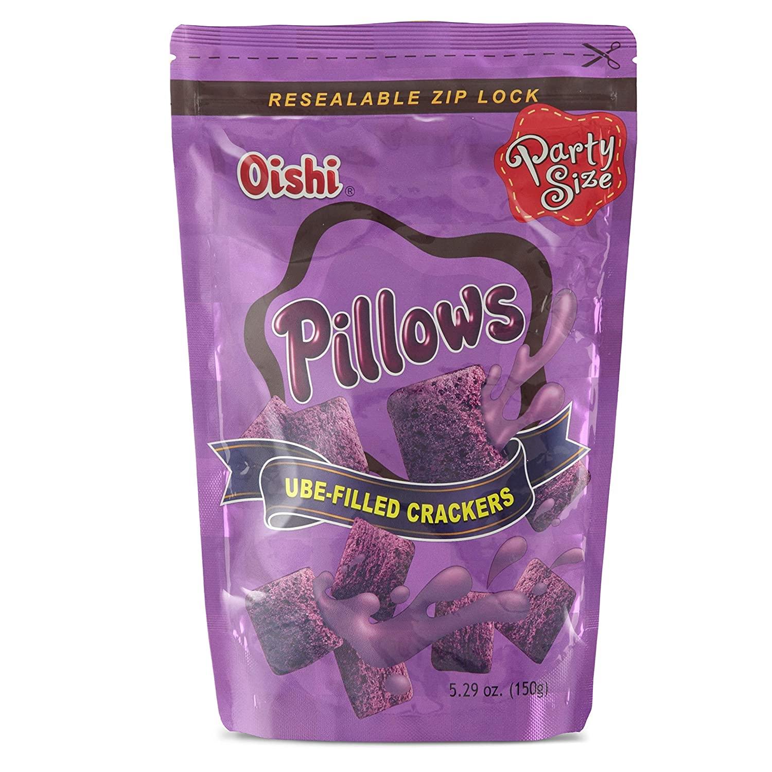 Oishi Pillows Ube Filled Crackers - 5.29 Ounce (Pack of 2) | Buy Now with Express International ...