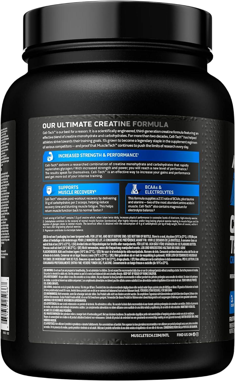 MuscleTech CellTech Creatine Monohydrate Powder - Fruit Punch, 54 ...