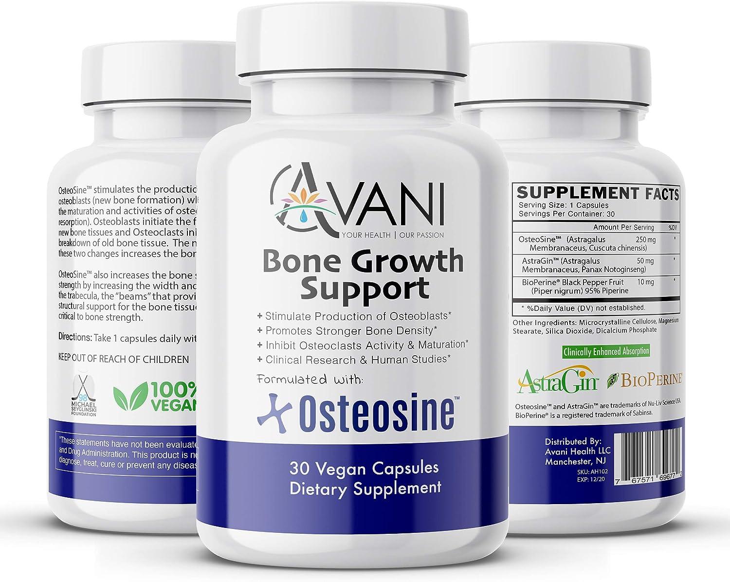 Avani Health Osteosine Bone Growth Support - Boost Bone Calcium Levels ...
