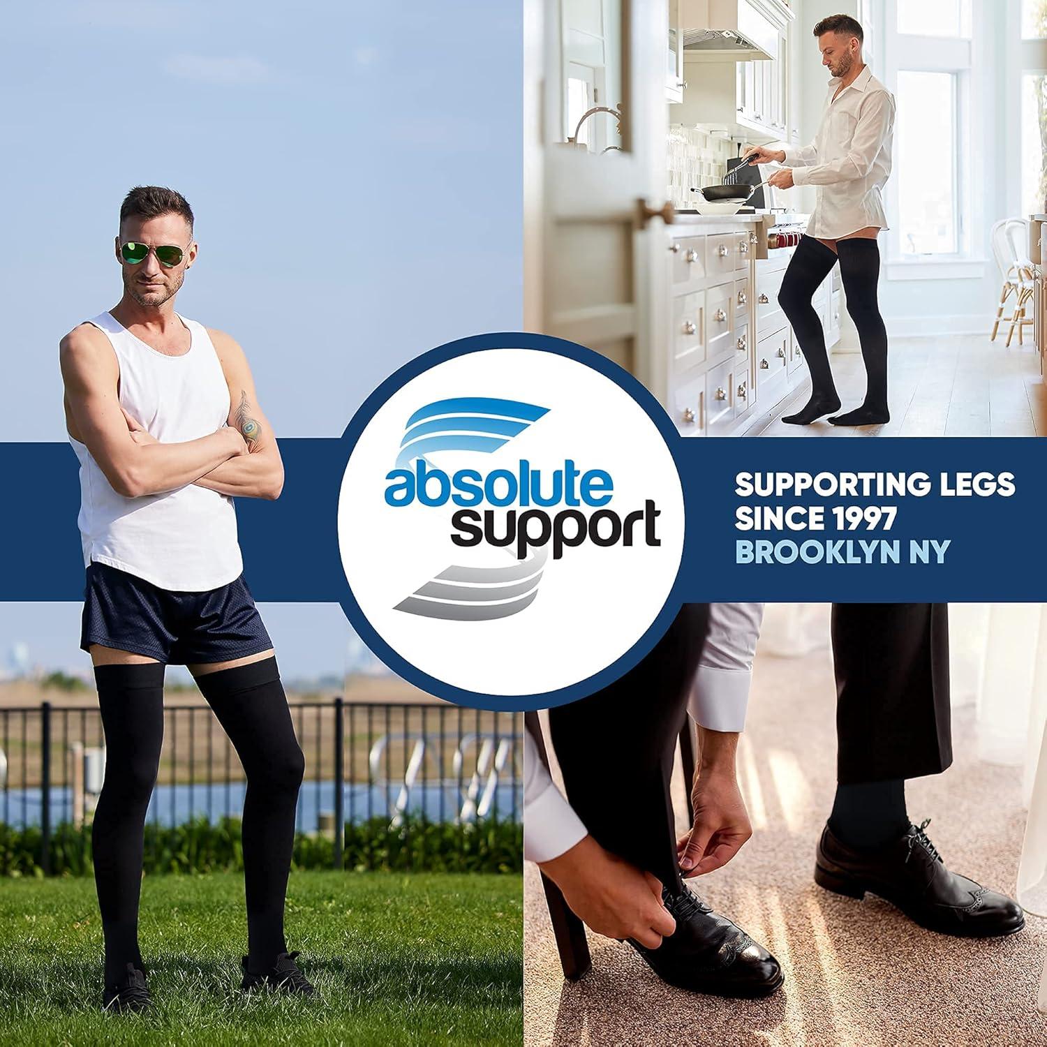 Absolute Support Opaque Compression Stockings for Men - Class 2 (20 ...