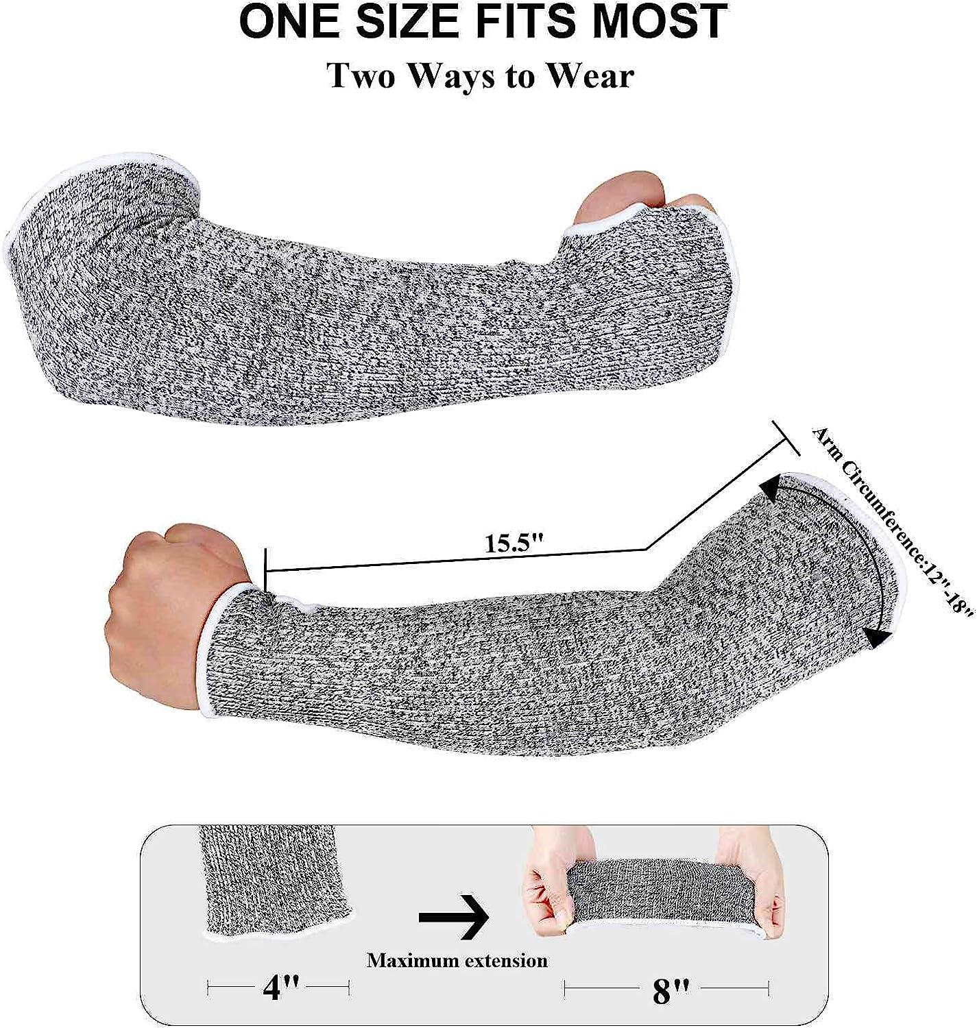 IMENORY Cut Resistant Arm Protectors - Thin Skin & Bruising Guards - 1 ...