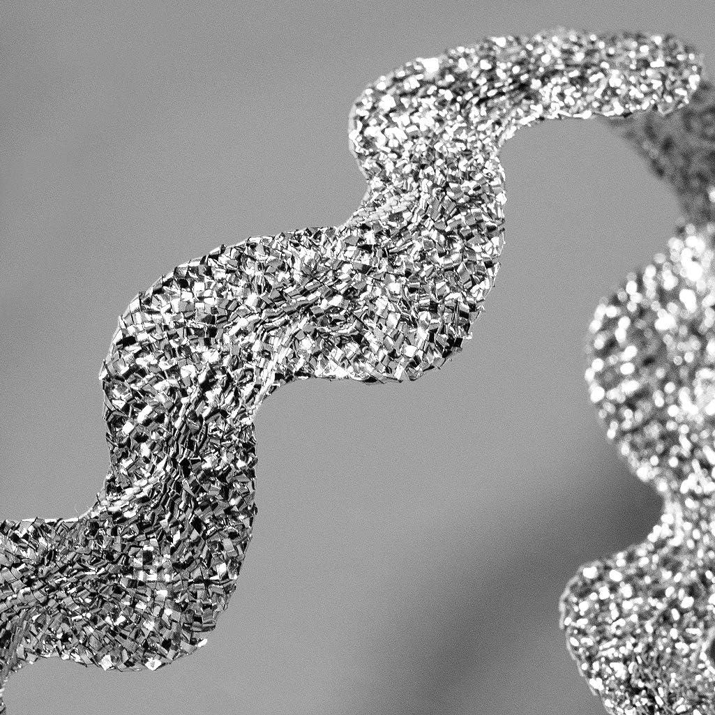 Expo International 1/2-Inch Metallic Silver Ric Rac Trim - 36 Yards ...