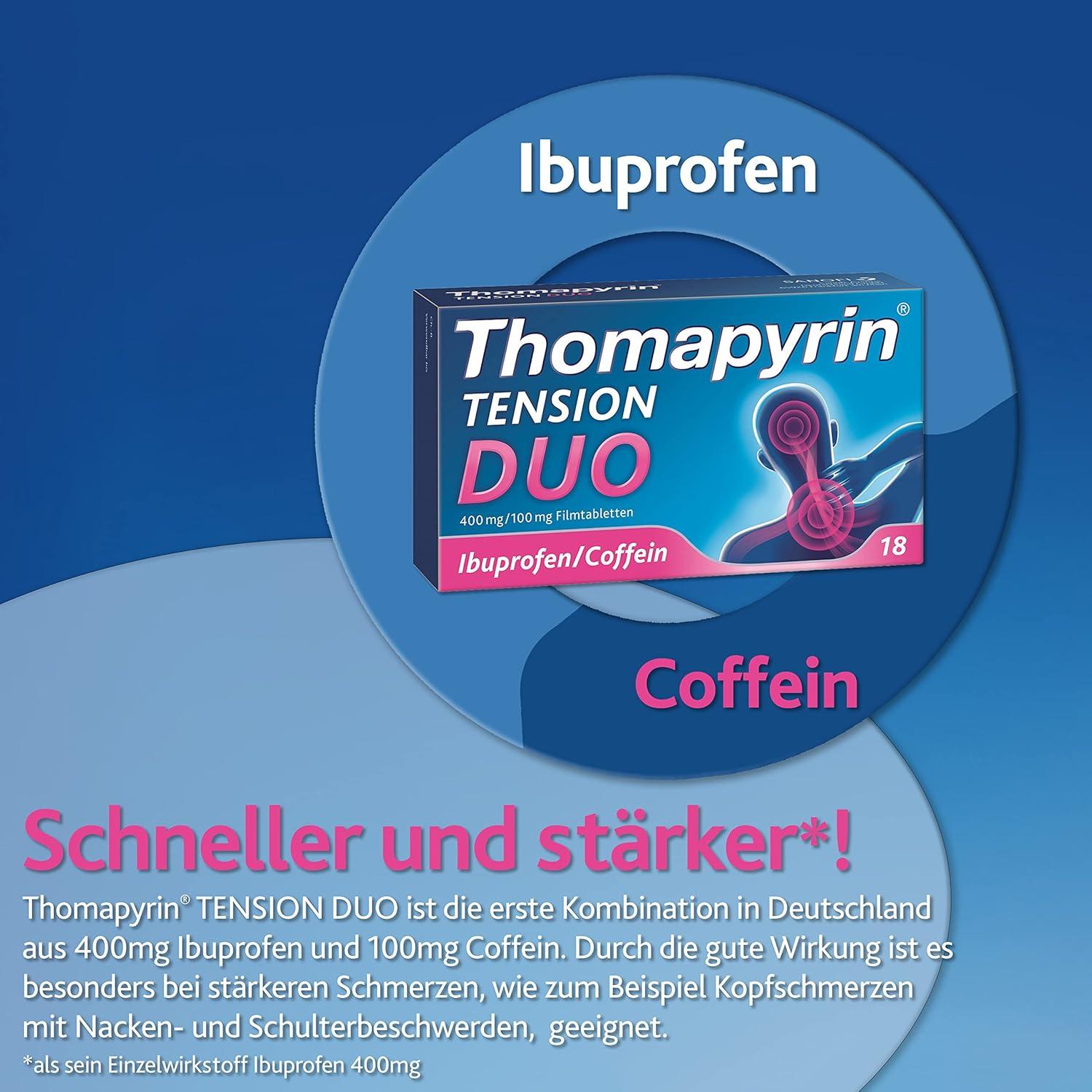 Thomapyrin TENSION DUO Film-Coated Tablets - Fast Relief for Severe ...