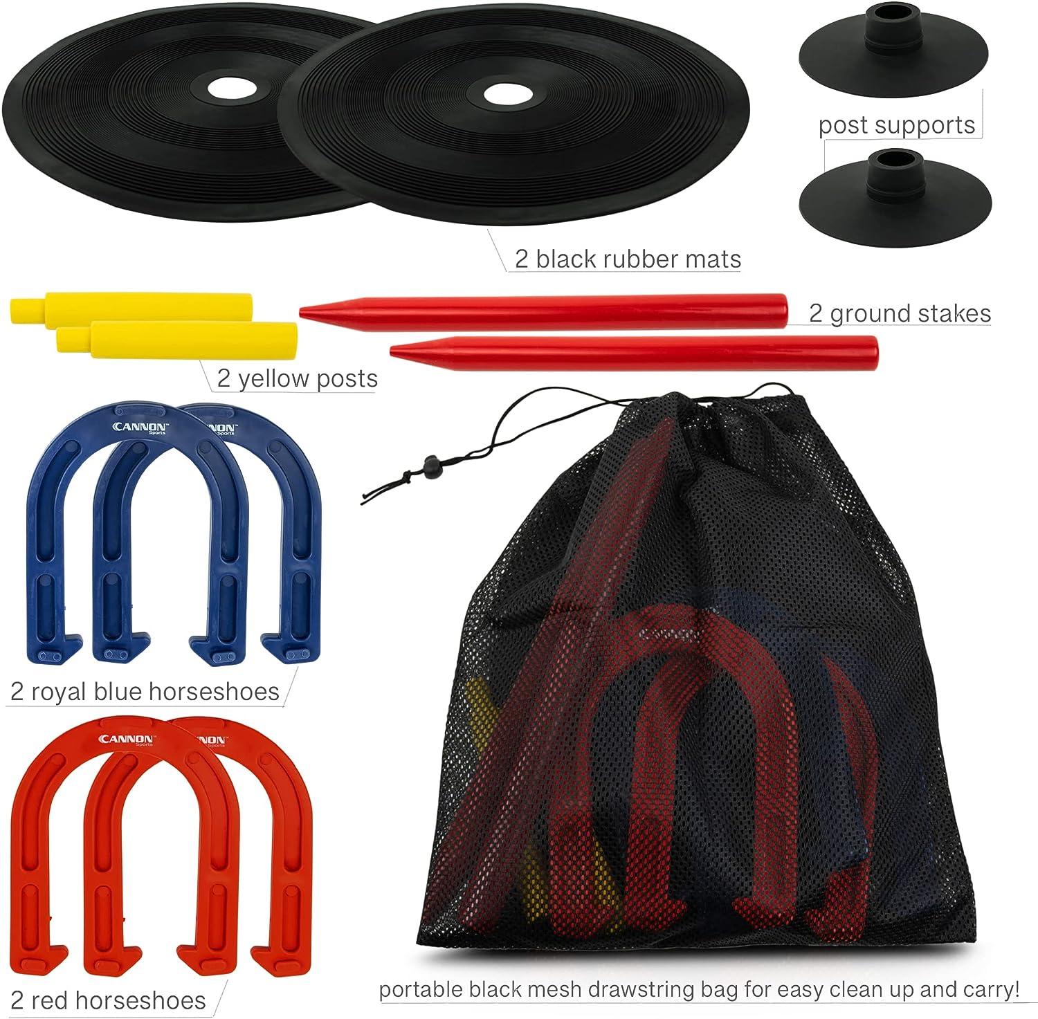 Rubber Horseshoe Set - Indoor/Outdoor Game for Kids and Adults by ...