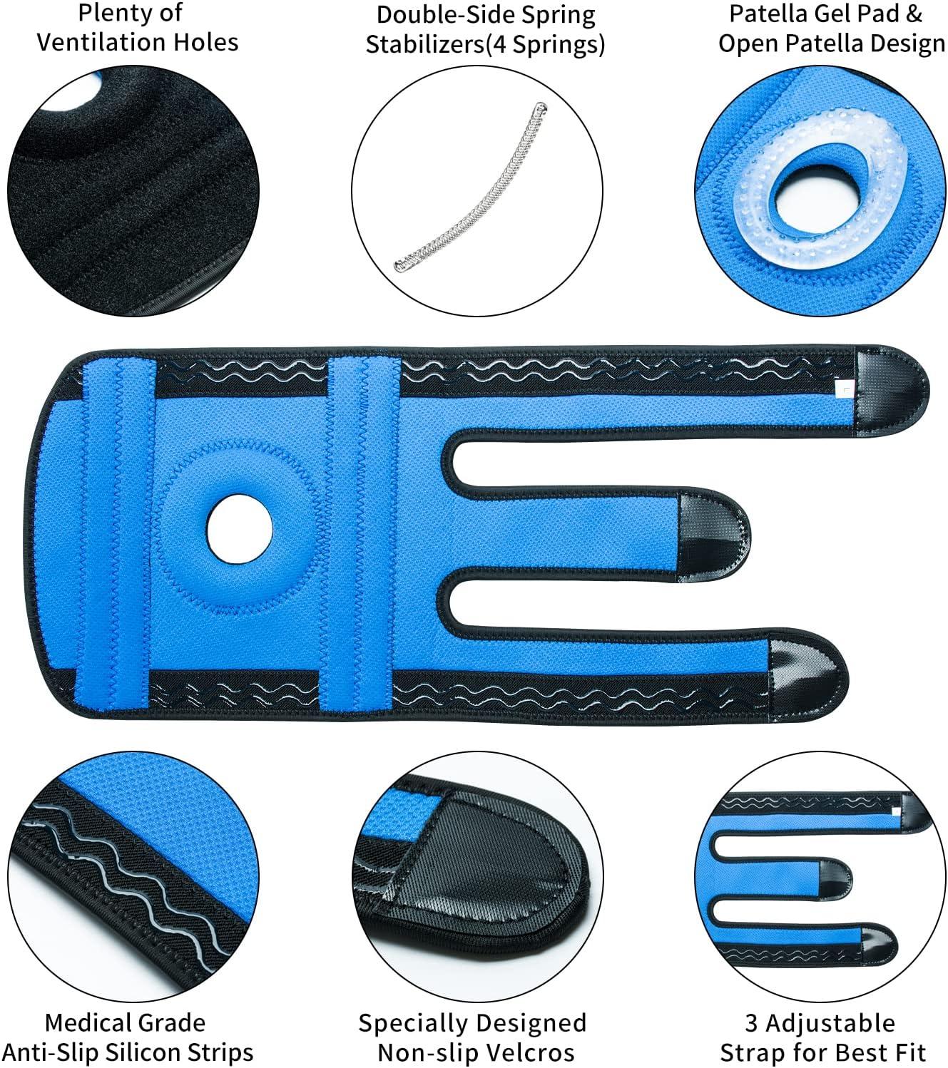 ABYON XX-Large Knee Brace for Meniscus Tear & Joint Pain Relief - Adjustable Plus Size Knee ...