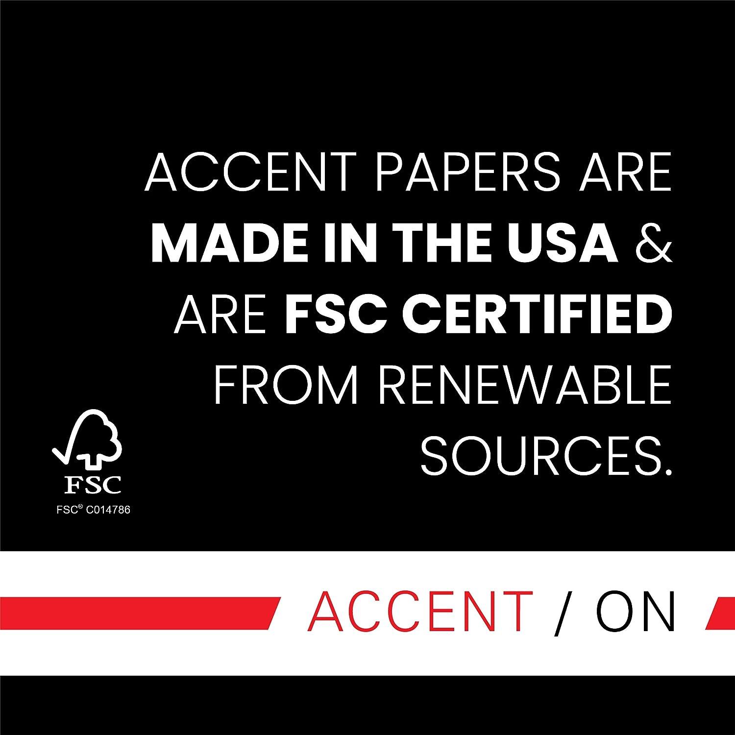 Accent Opaque White 80lb 8.5 x 11 Cardstock Paper 216gsm 250 Sheets 1 ...
