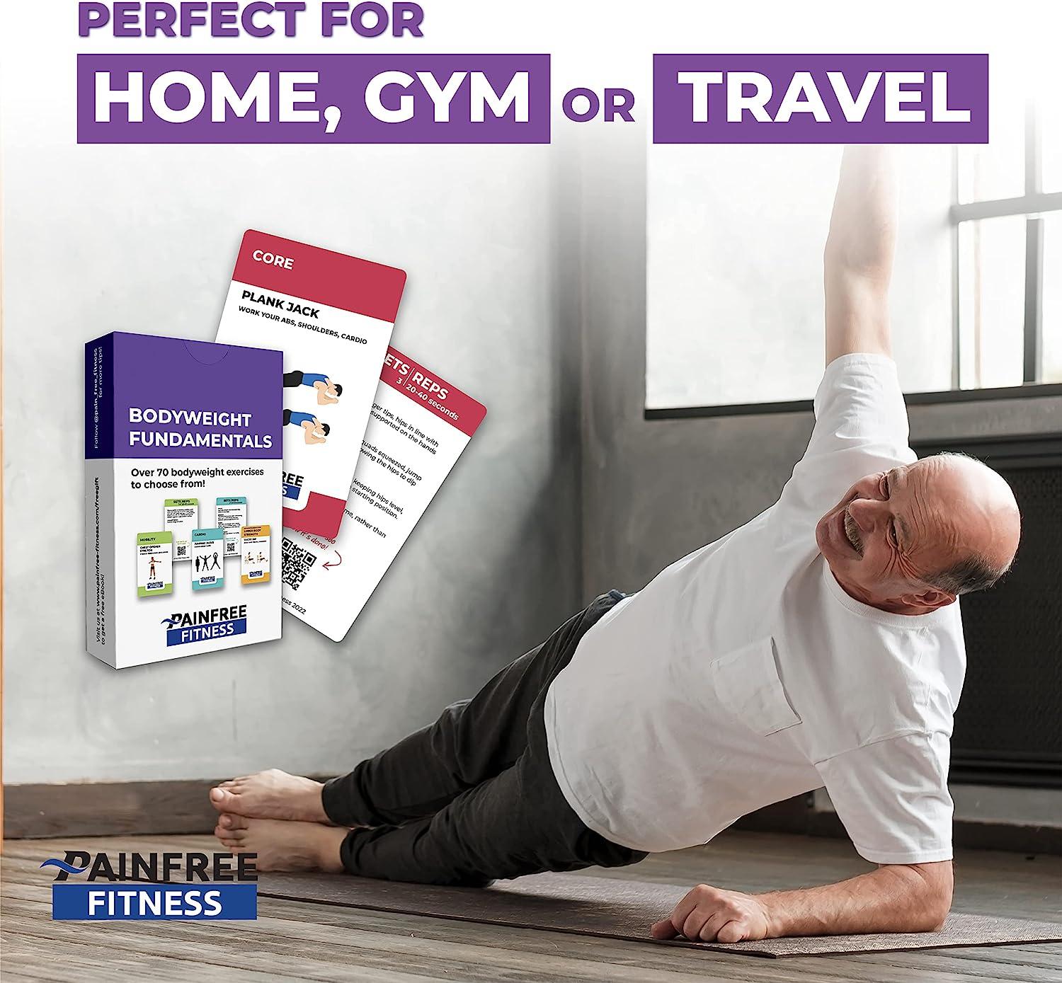 Bodyweight Exercise Flashcards - 70+ Cards for Home Workouts | Pain ...