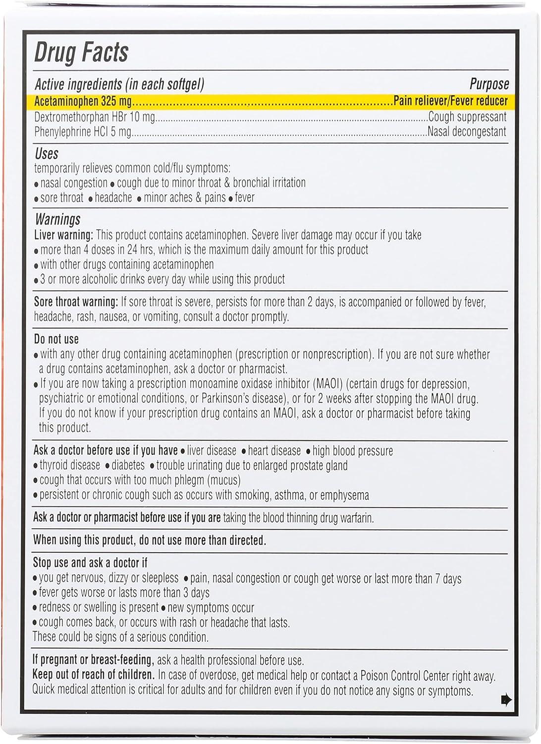 Rite Aid Multi-Symptom Daytime Cold and Flu Relief - 48 ct