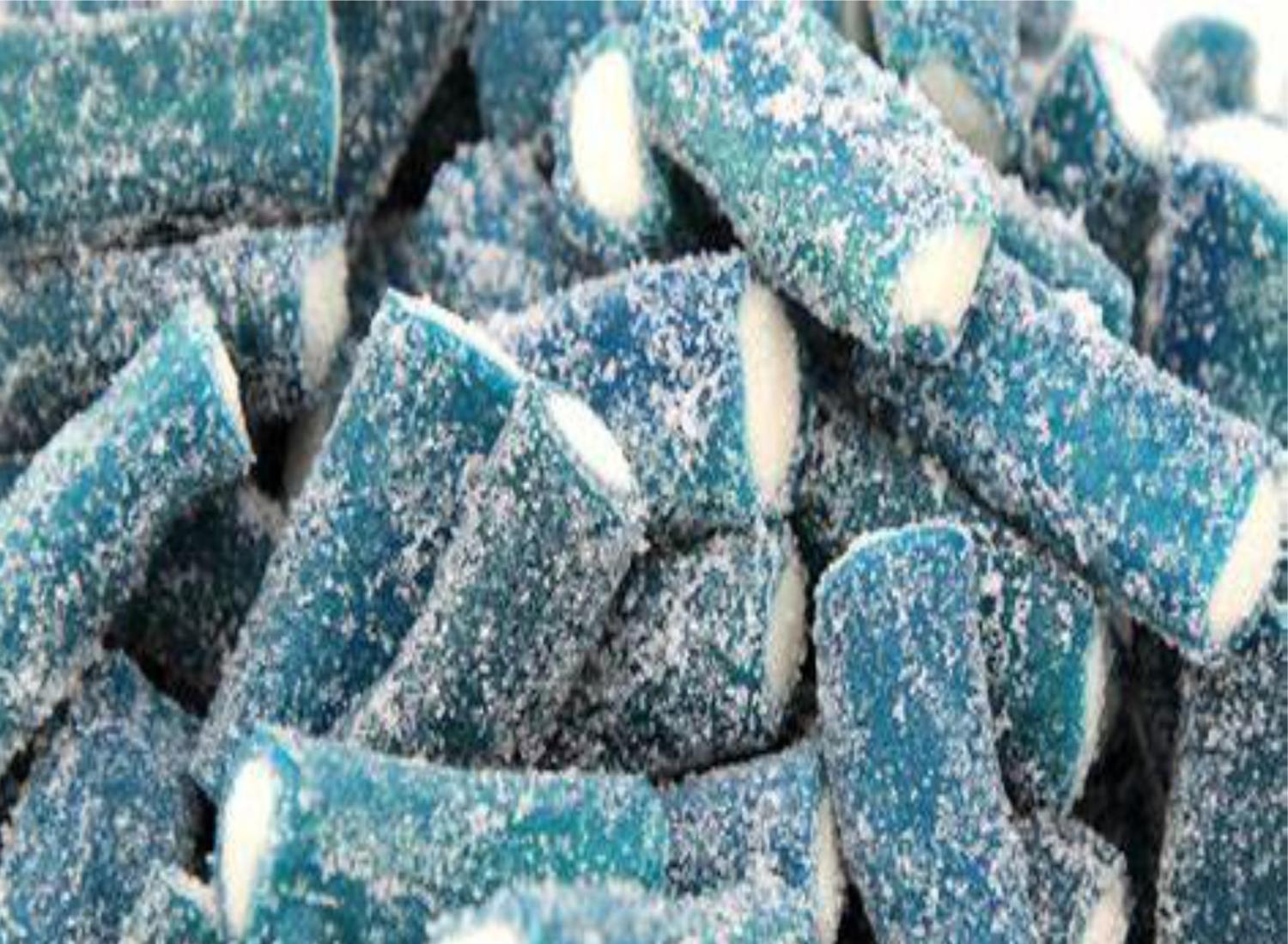 1kg Blue Raspberry Rocketz Candy Pick & Mix Sweets Resealable Pouch ...