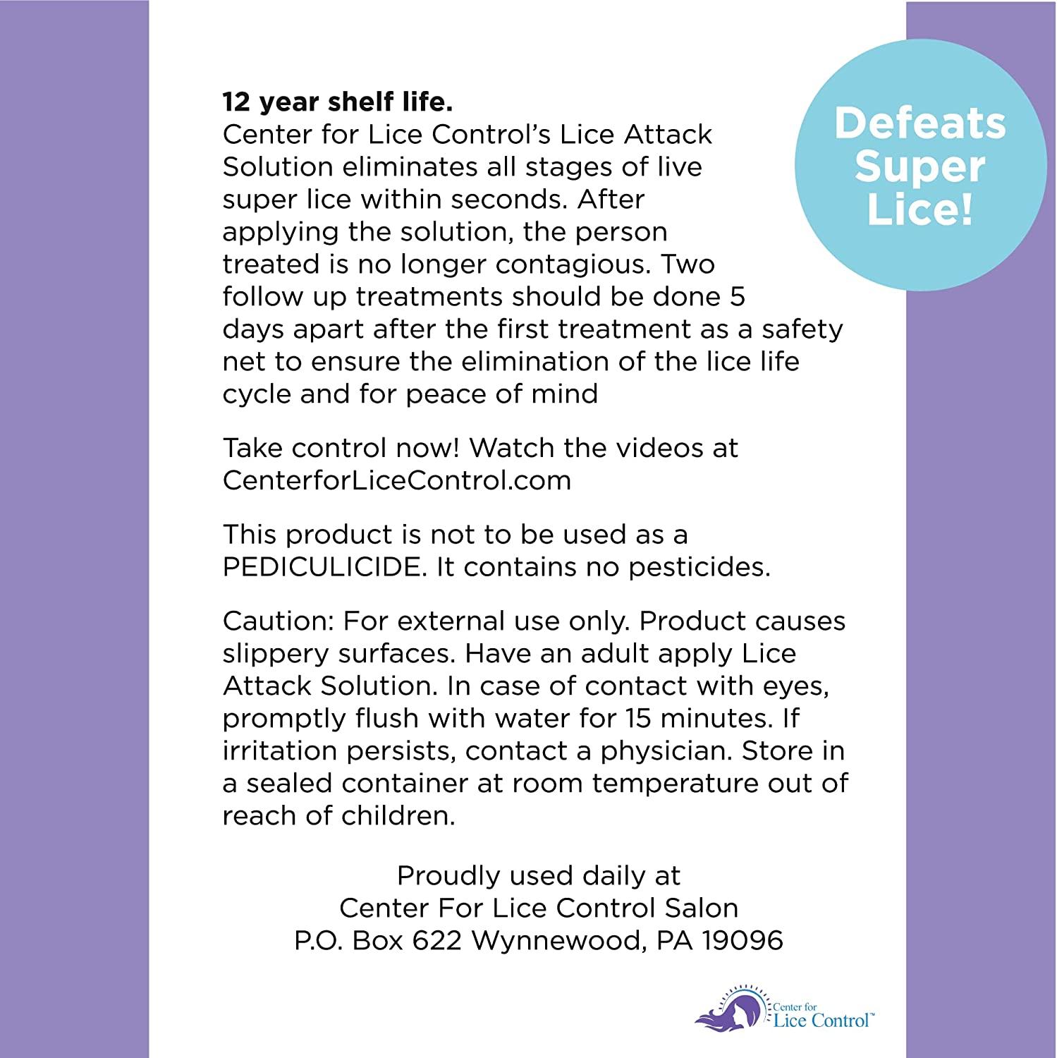 KAPOW! Lice Attack Solution 8 oz - Center for Lice Control | Buy Now ...