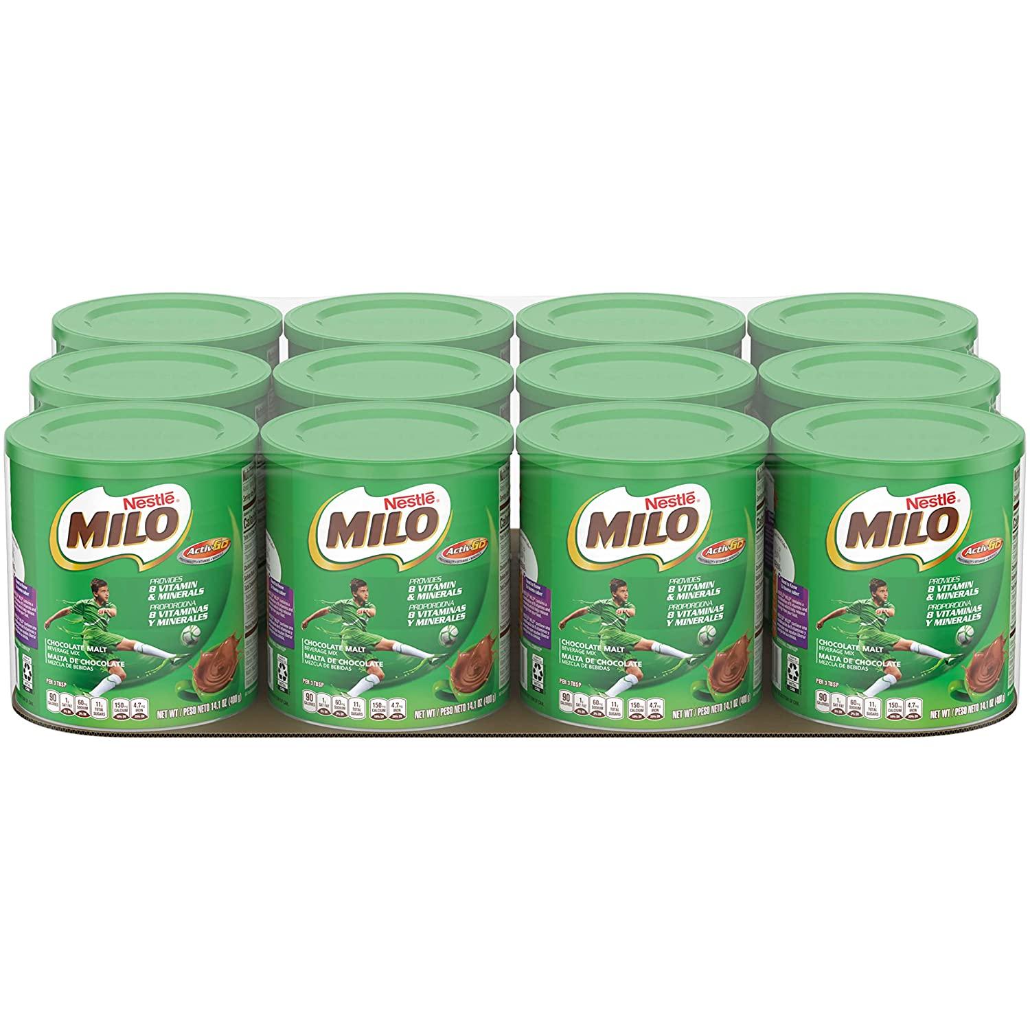 Nestle MILO Activ-Go Chocolate Malt Powder Drink Mix - Energize Your ...