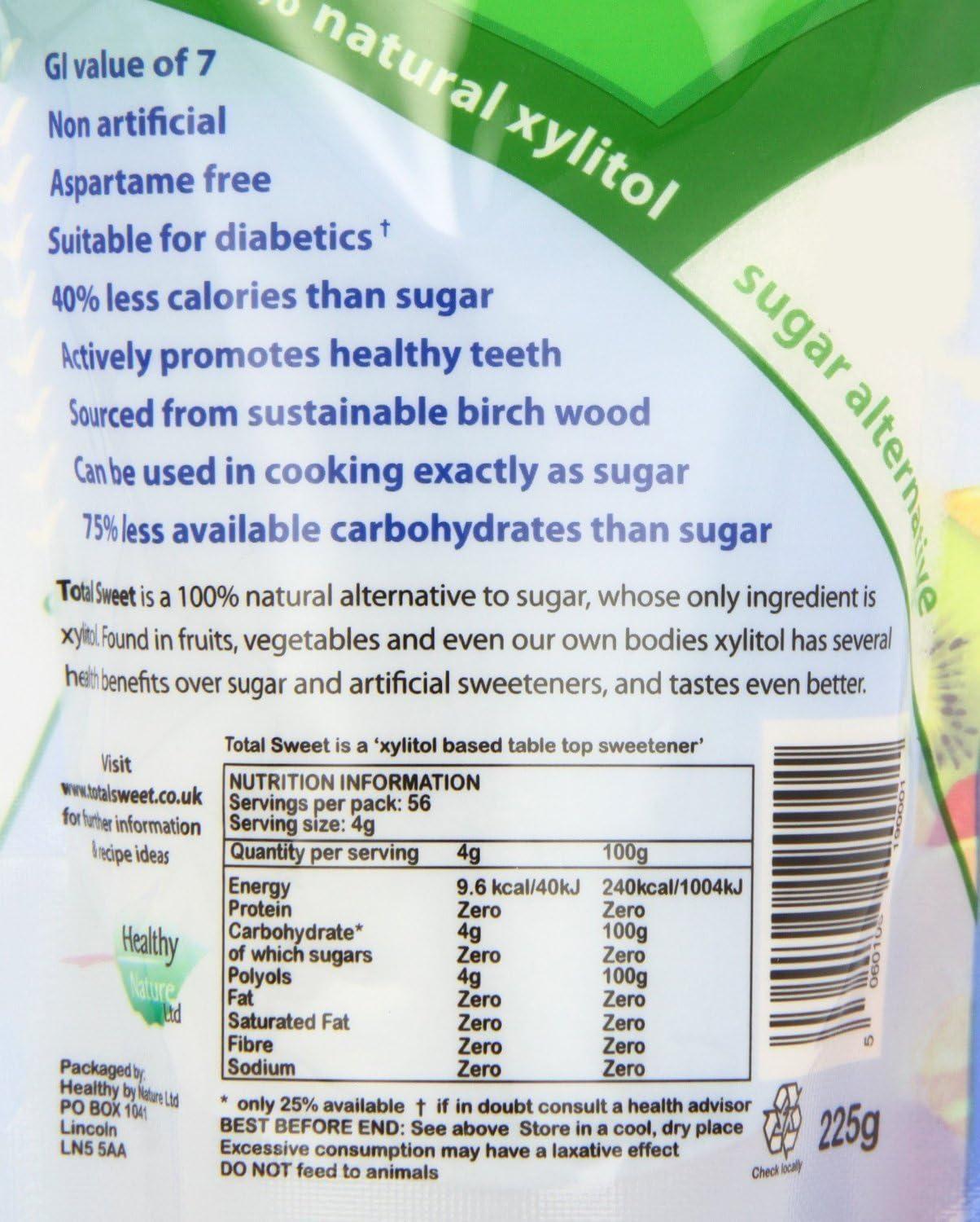 TOTAL SWEET 225g - Natural Sweetener (Pack of 1) | Low-Calorie Sugar ...