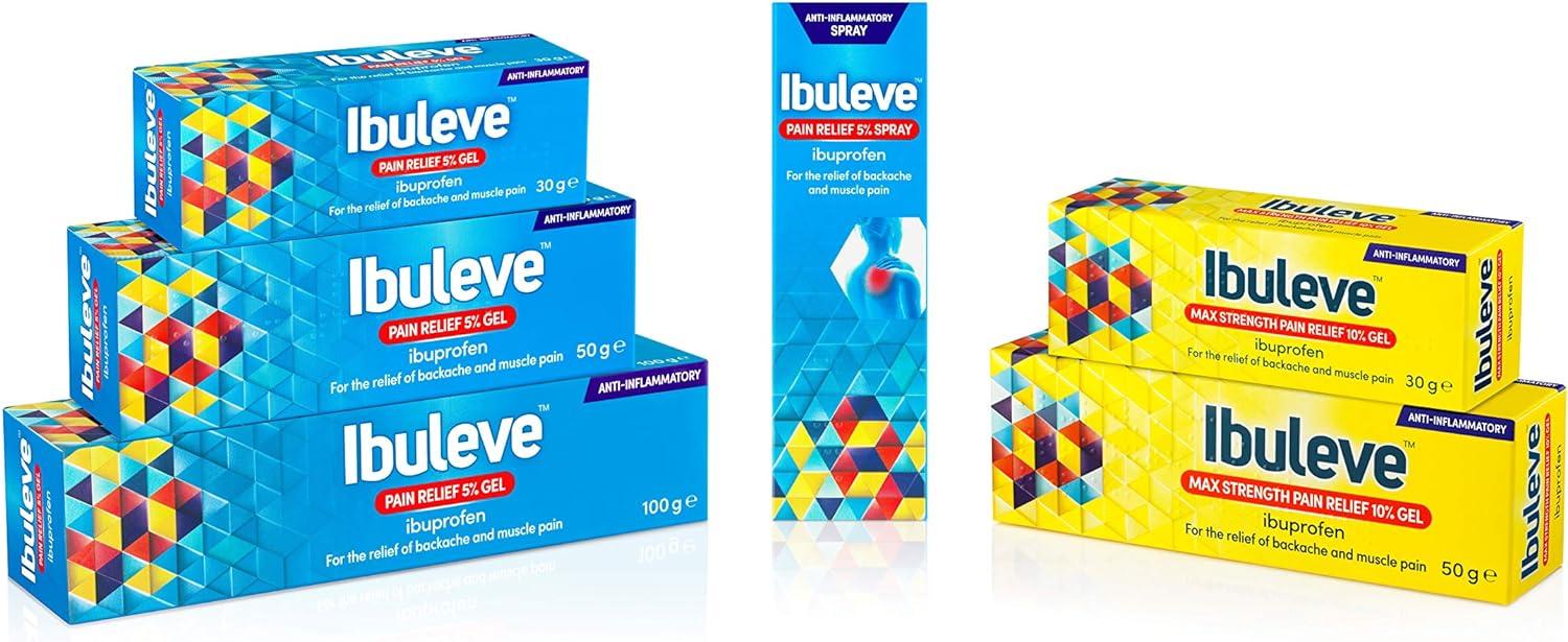 Ibuleve Pain Relief 5% Ibuprofen Spray - 35ml: Anti-Inflammatory Relief ...