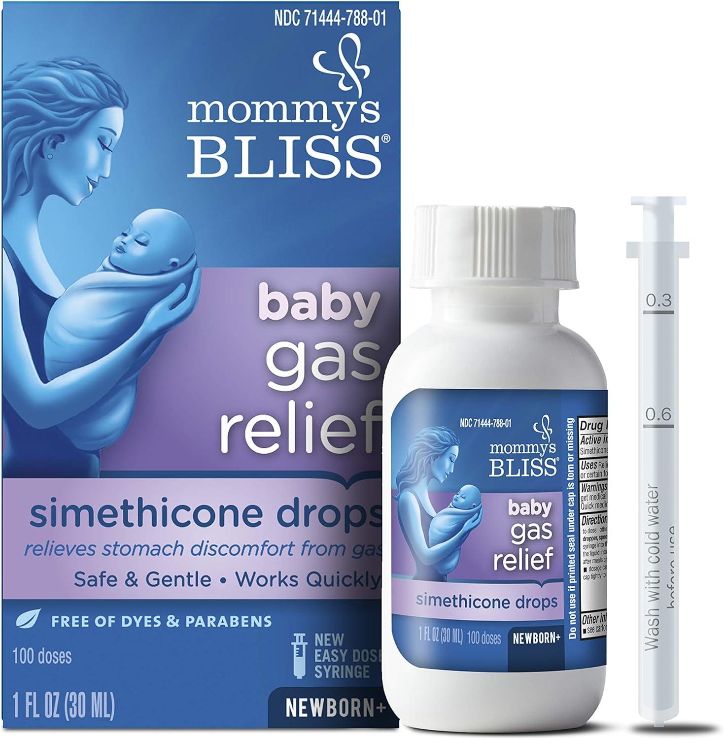 Mommy's Bliss Baby Gas Relief Drops 3-Pack | Simethicone | Natural ...