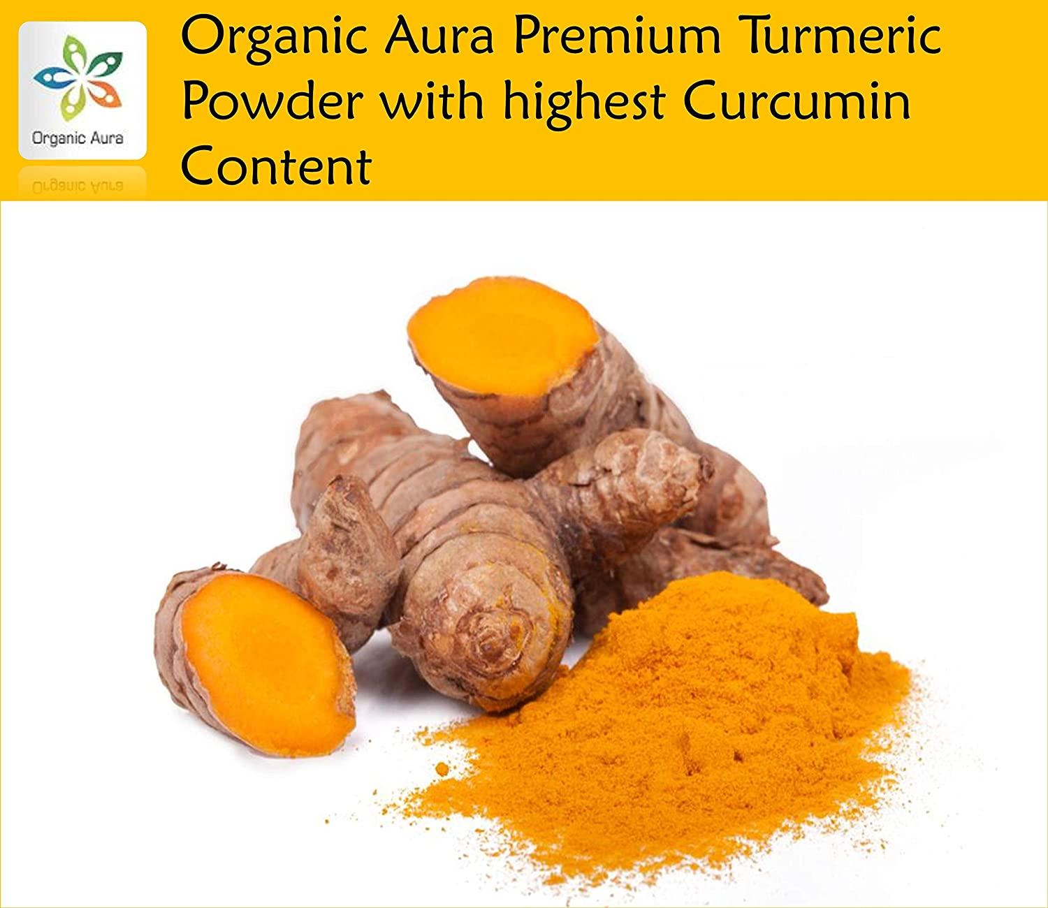 Organic Turmeric Powder 16oz - 1lb | 100% Raw Curcumin, GMO & Gluten ...