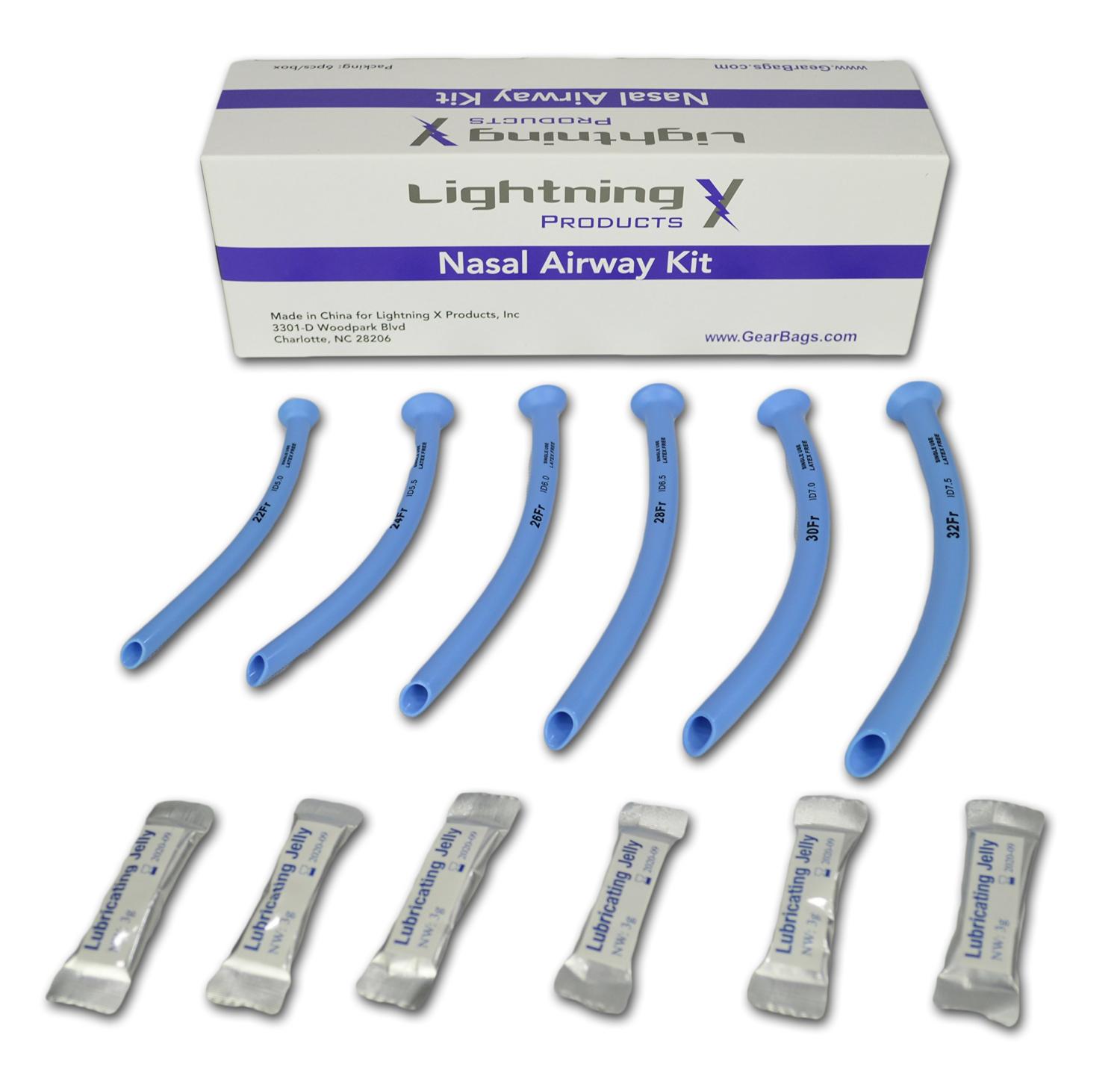 Nasopharyngeal Airway Kit - Set of 6 Nasal Airways for Effective Air ...