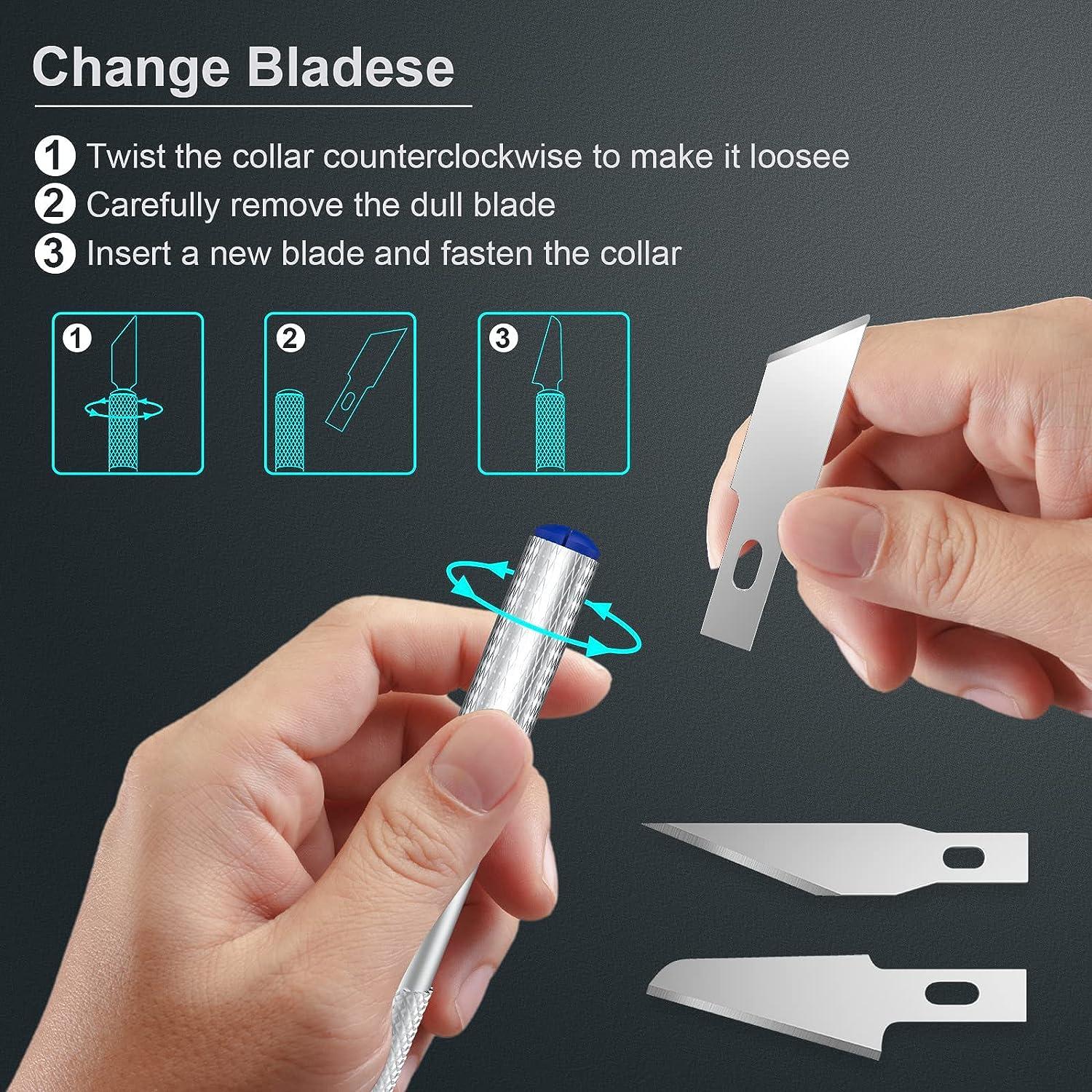 15Pcs Precision Craft Hobby Knife Set for Carving, Modeling ...