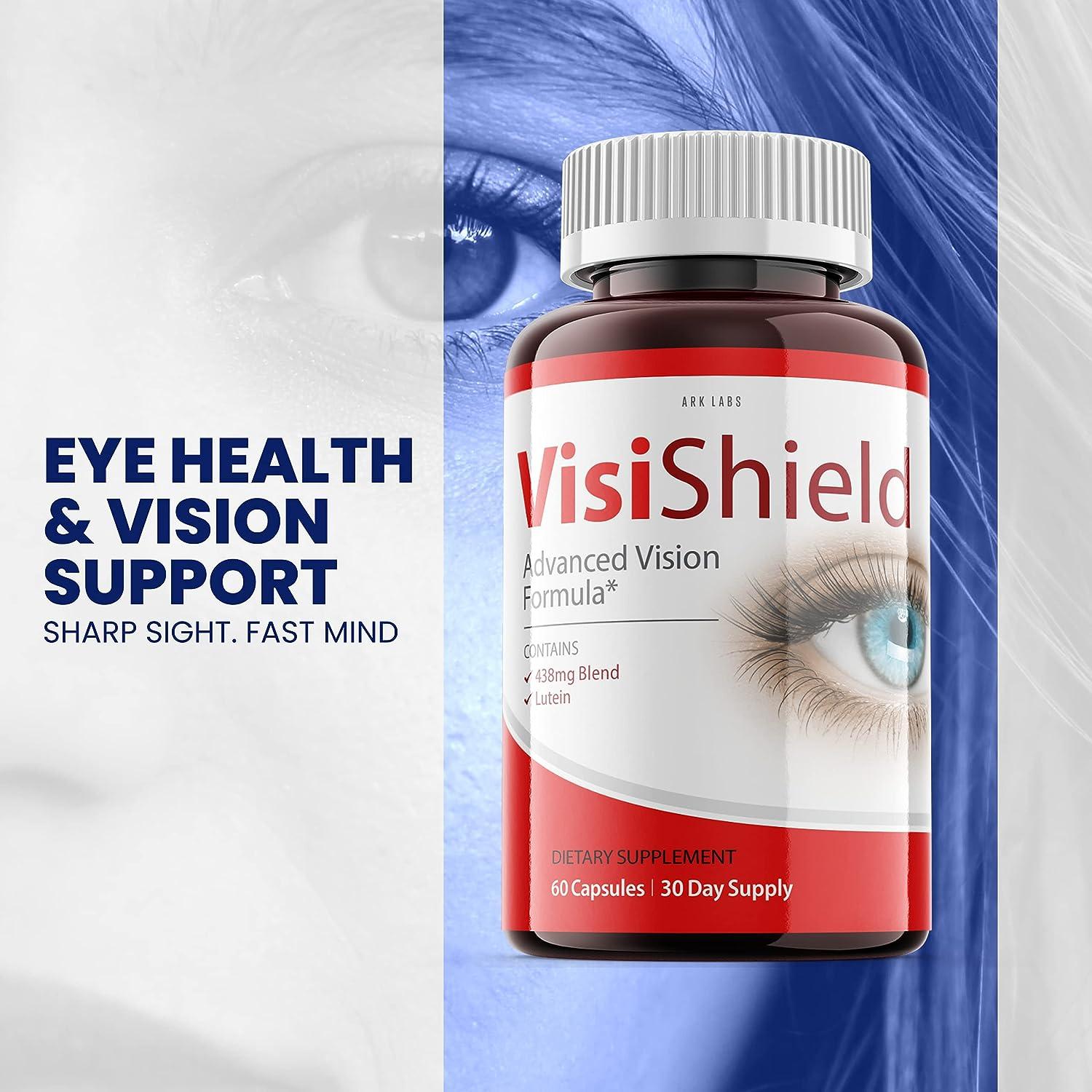 Visishield Advanced Vision Formula - 3 Pack Eye Supplement Pills with ...