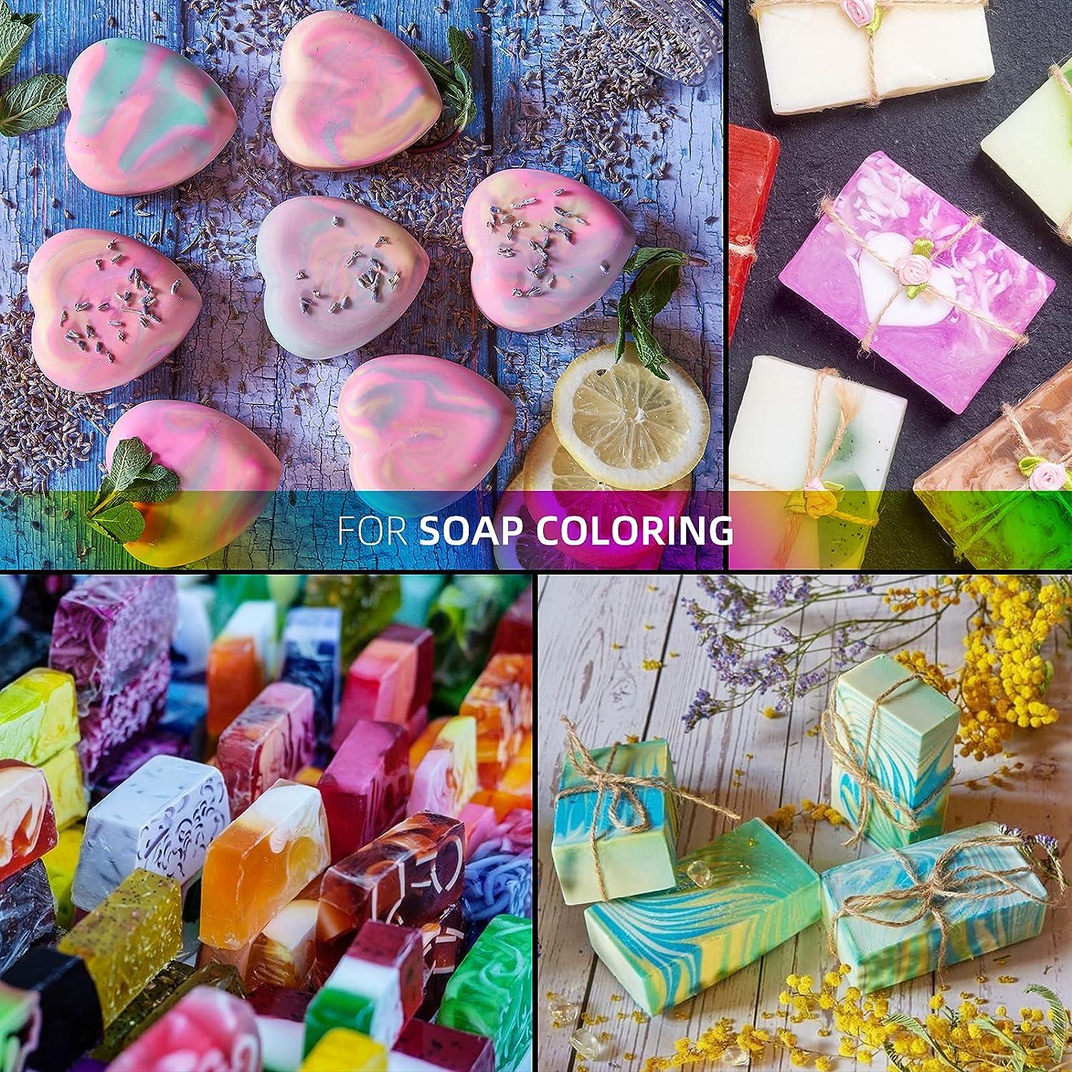 20 Colors Bath Bomb Soap Dye - Food Grade Skin Safe Liquid Colorant for ...