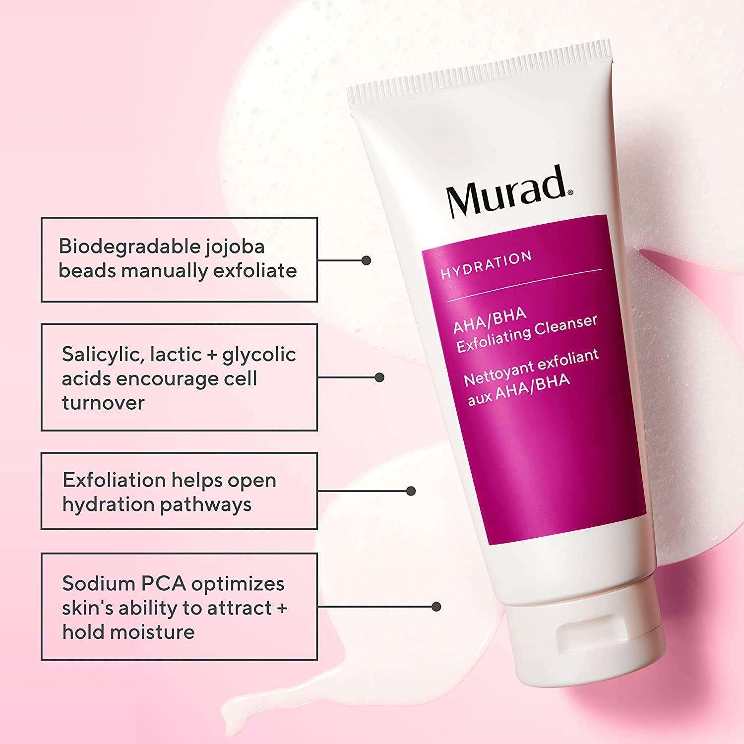 Murad AHA/BHA Exfoliating Cleanser - Triple Action Facial Cleanser with ...