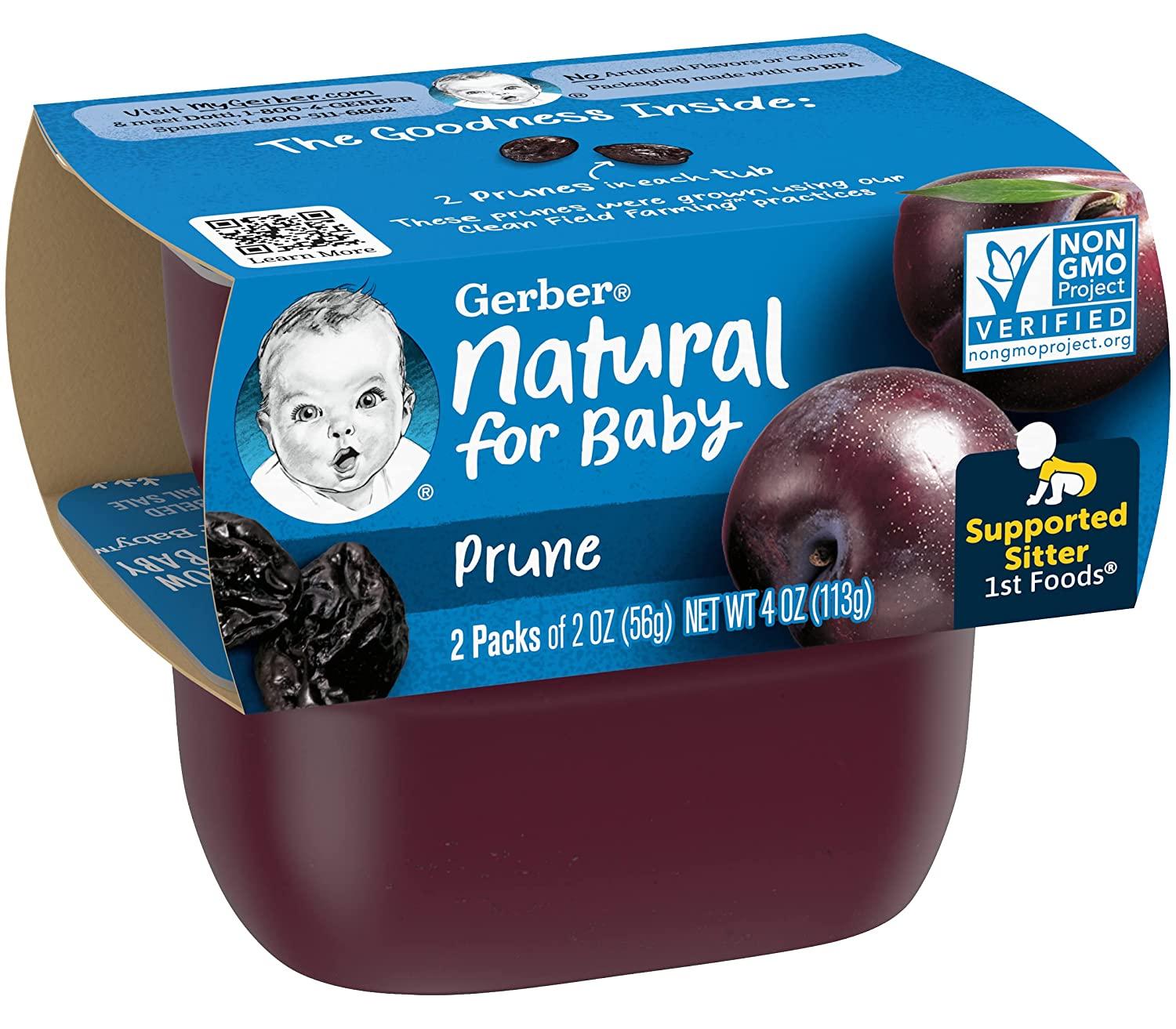 Buy Gerber Prune 2 Pack (2 oz Each) - Nutrient-Rich Baby Food | Buy Now ...