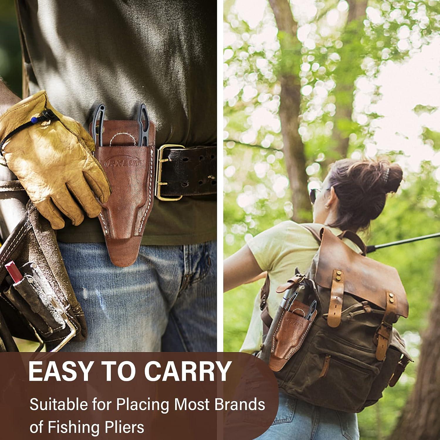 RXLUY Fishing Pliers Holster with Retractable Lanyard - Universal Fit ...