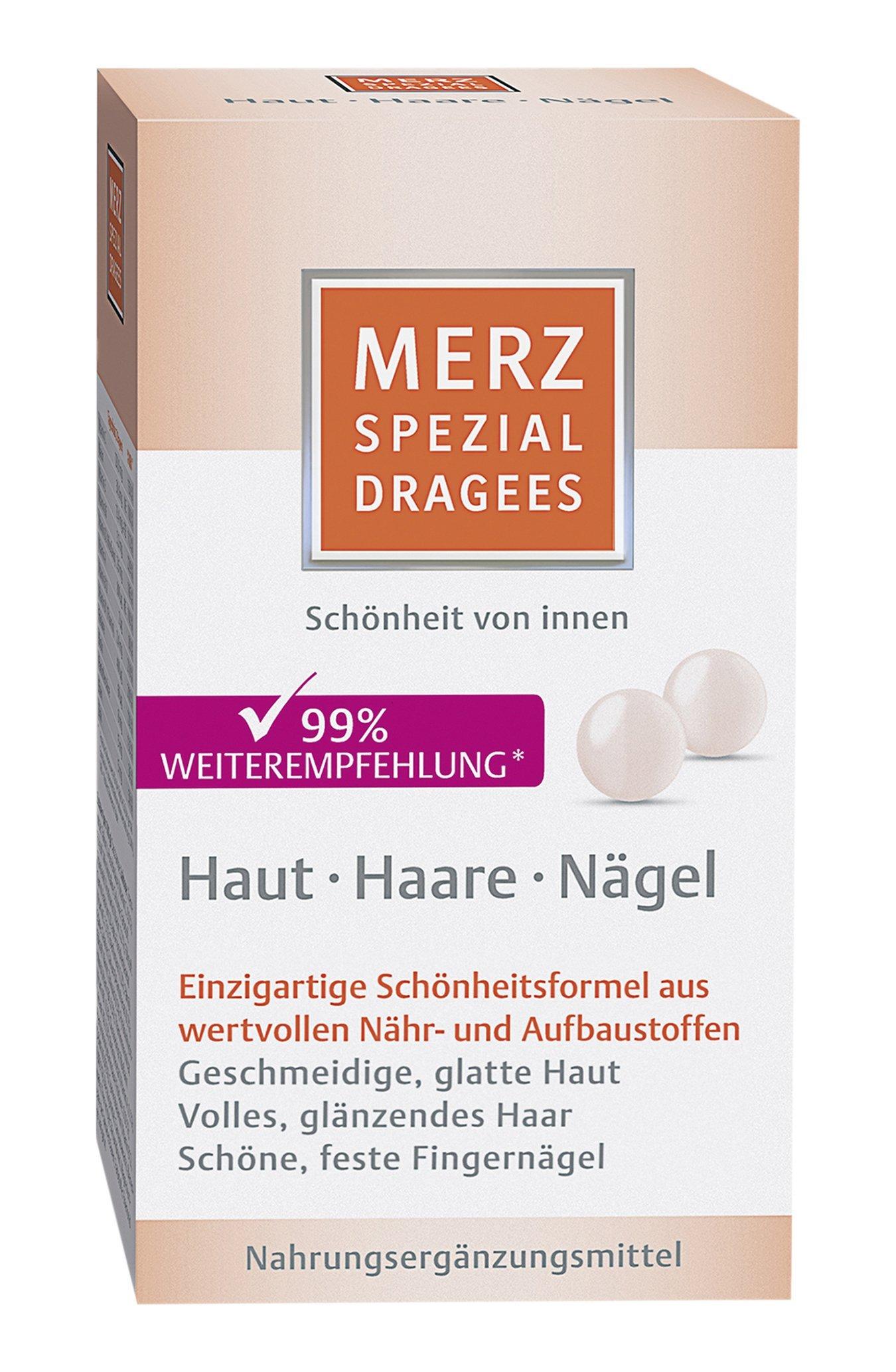 Merz Spezial Dragees for Skin Hair & Nails - 120 Pieces | International ...