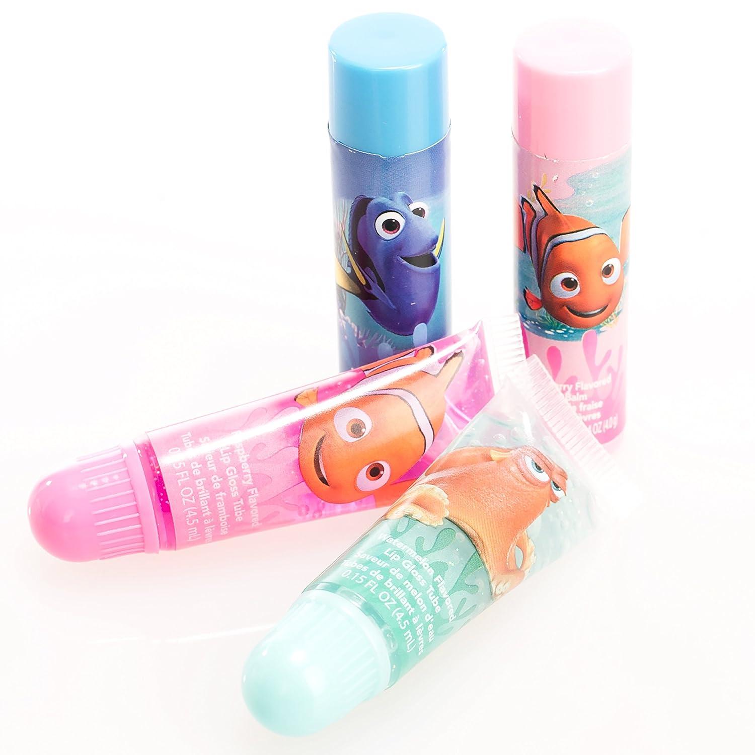 Disney Pixar Finding Dory Beauty Kit: Lip Gloss, Balm, Press-On Nails ...