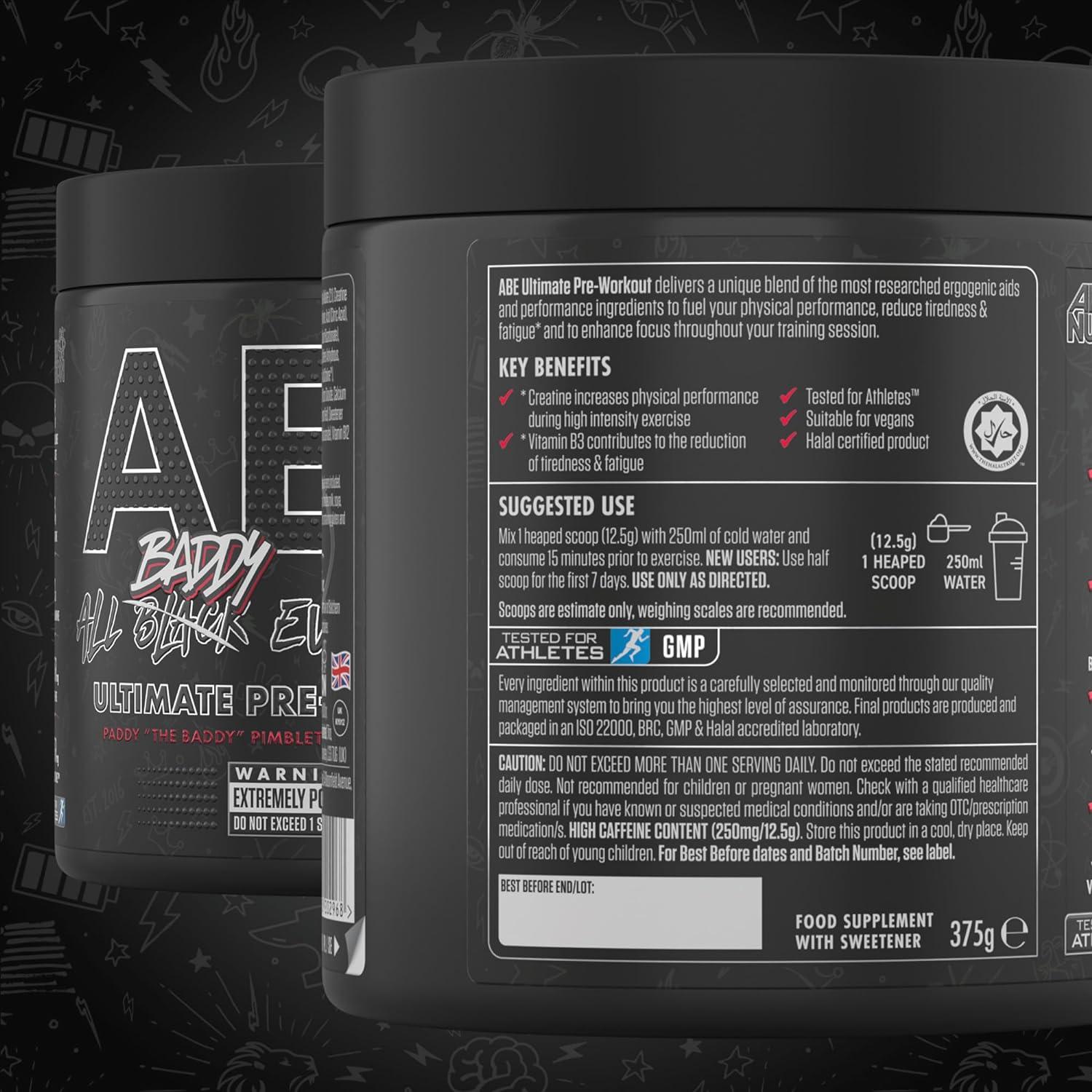 Applied Nutrition ABE Pre Workout Powder - Baddy Berry Flavor | Energy ...