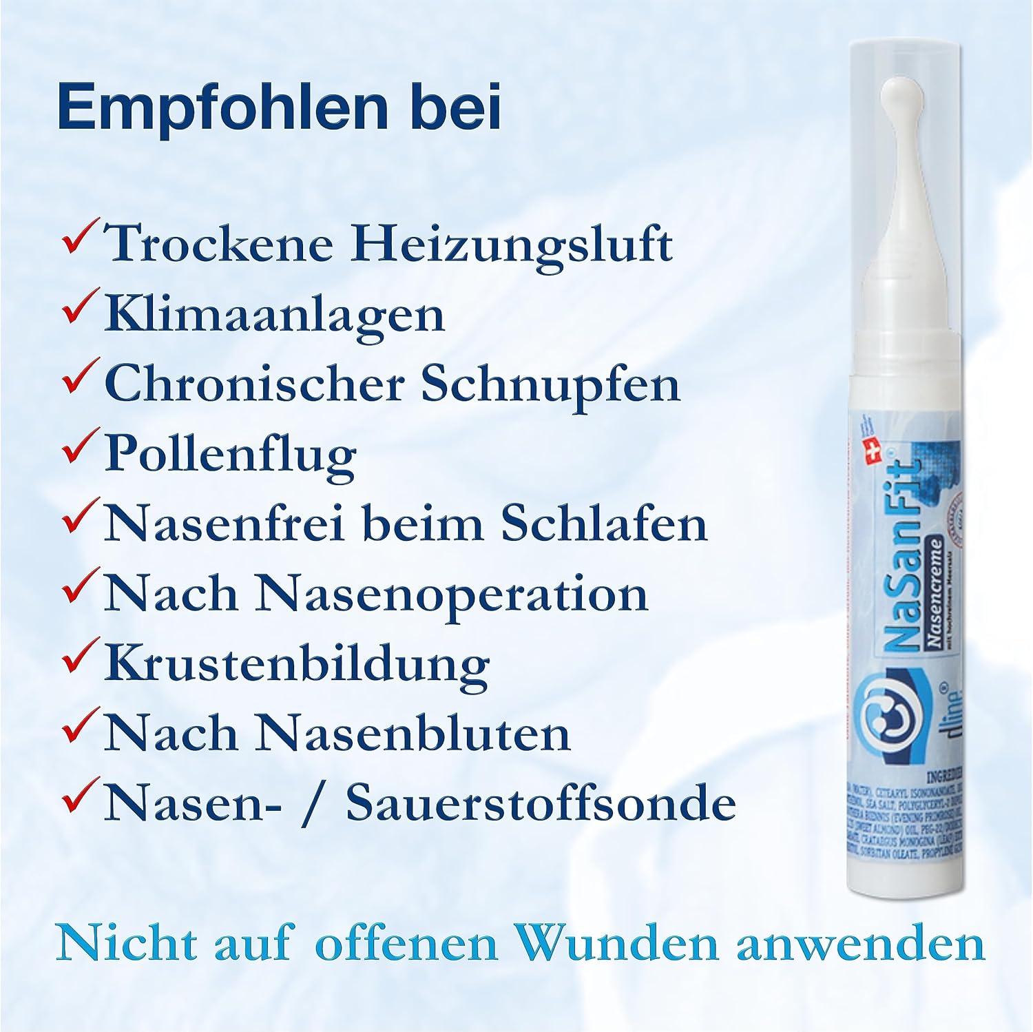 DLINE NASANFIT Nasal Cream 10ml - Moisturizing Ointment with Sea Salt ...