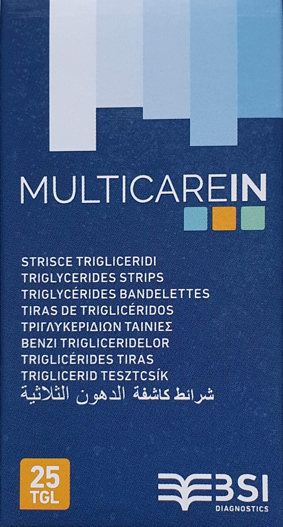 MULTICARE/Prima TRIGLYCERIDES Test Strips (25PCS/Vial) - Accurate Lipid ...