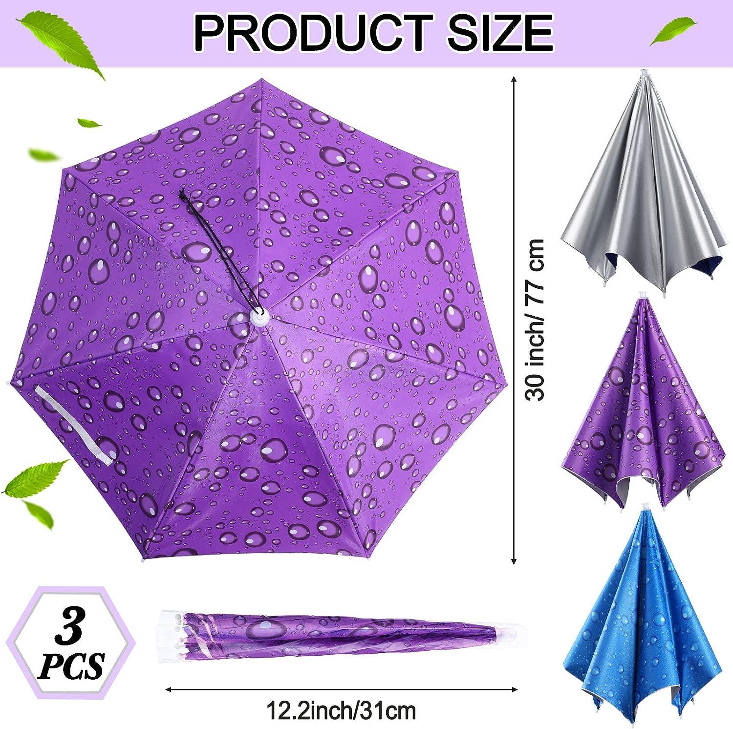Reginary 30-inch Fishing Umbrella Hat - Adjustable UV Protection Cap ...