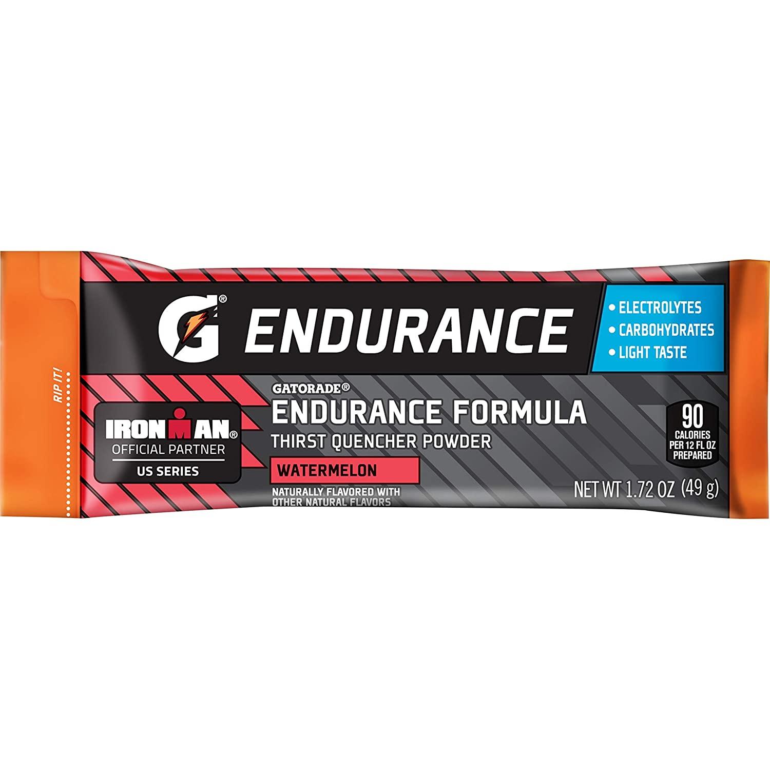 Gatorade Endurance Powder Watermelon 1.72oz (12 Pack) - Electrolyte ...