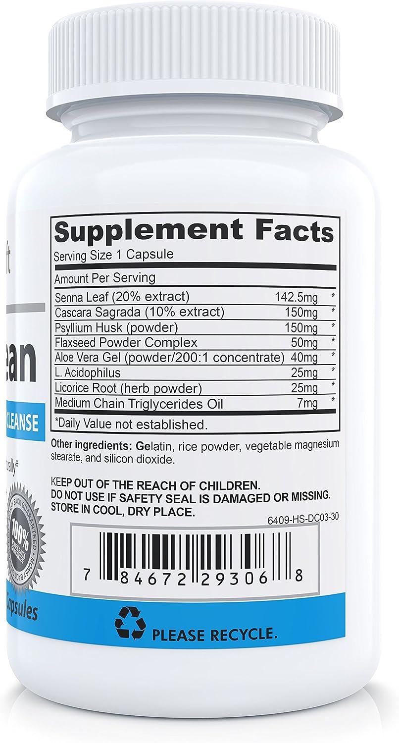 ColonClean 1 Herbal Colon Detox & Laxative Supplement | Weight ...