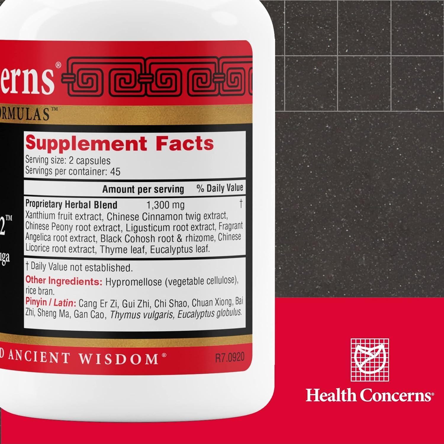 Health Concerns Nasal Caps 2 - Sinus & Nasal Support Supplement - 90 ...