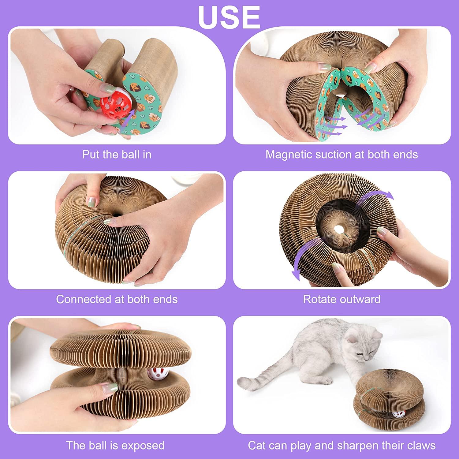PetHse Magic Organ Cat Scratching Board - Interactive Scratch Pad Toy ...