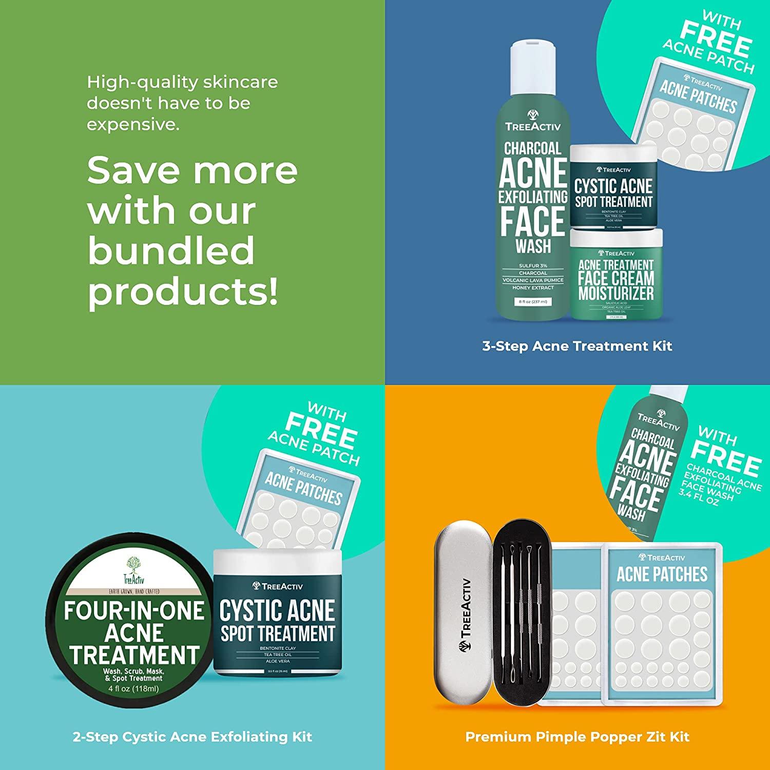 Body Acne Treatment Kit with Salicylic Acid Spray & Aloe Vera Skin ...