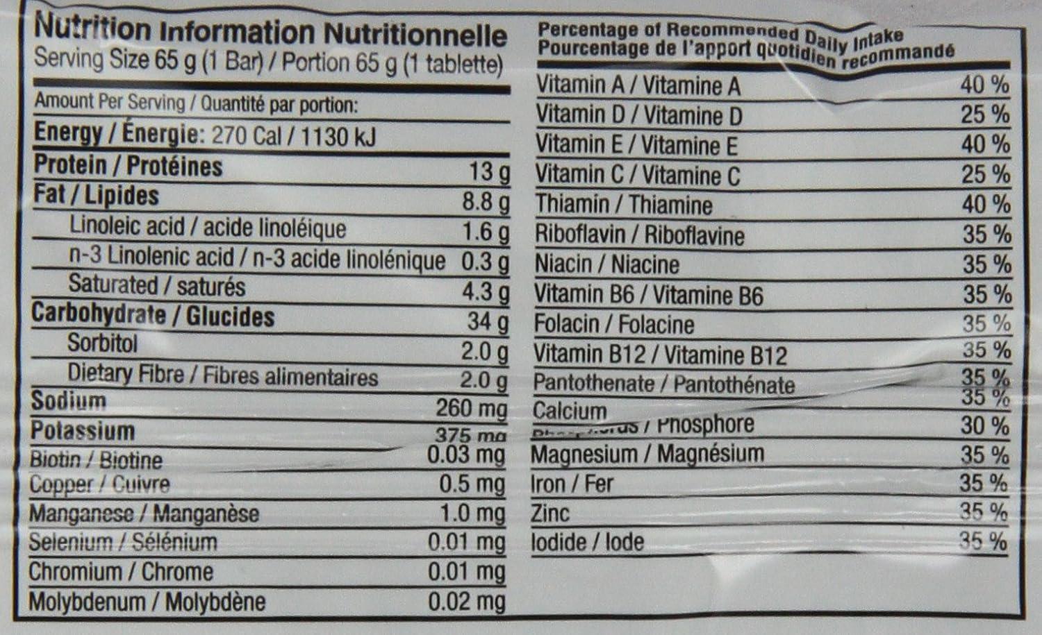 Nutribar Original Chocolate Peanut Butter Flavoured Protein Bars Meal ...