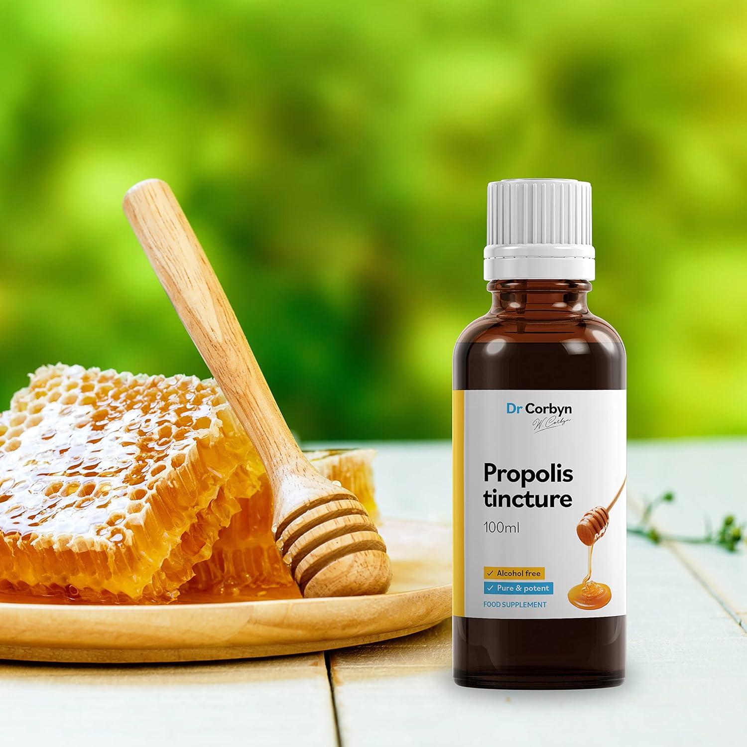 Dr Corbyn Propolis Tincture Syrup - 100ml | Soothing Sore Throat ...