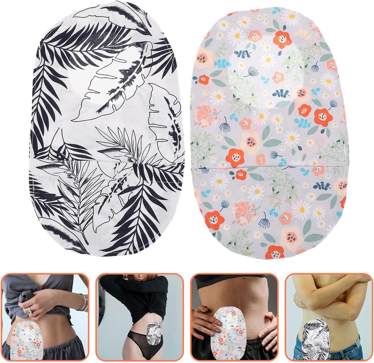 FOMIYES 2pcs Ostomy Bag Covers - Water Resistant Colostomy Bag Cover ...