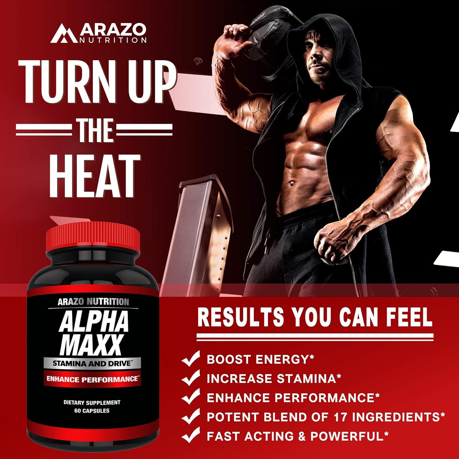 Arazo Nutrition Alphamaxx Health Supplement - Ginseng Muira Puama ...