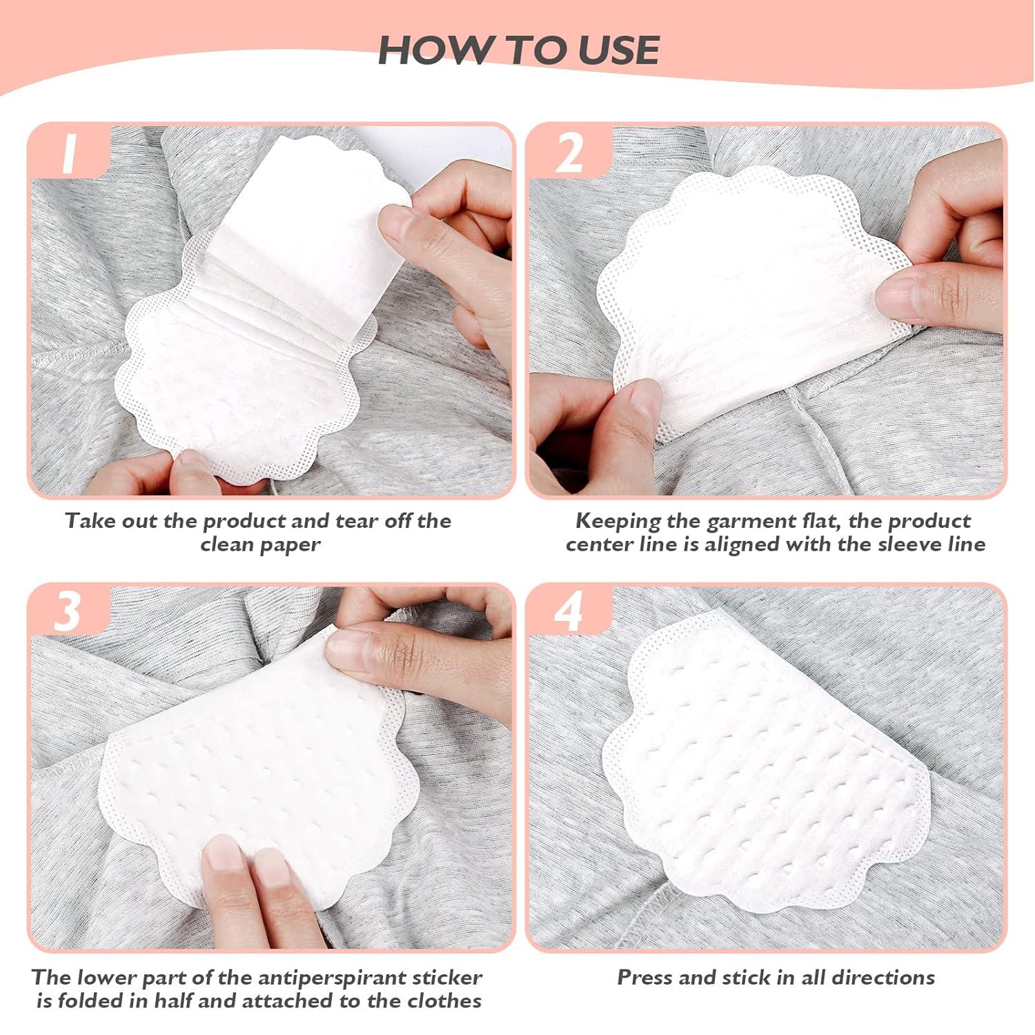 80 Pack Underarm Sweat Pads for Men and Women - Disposable Dress Guards ...