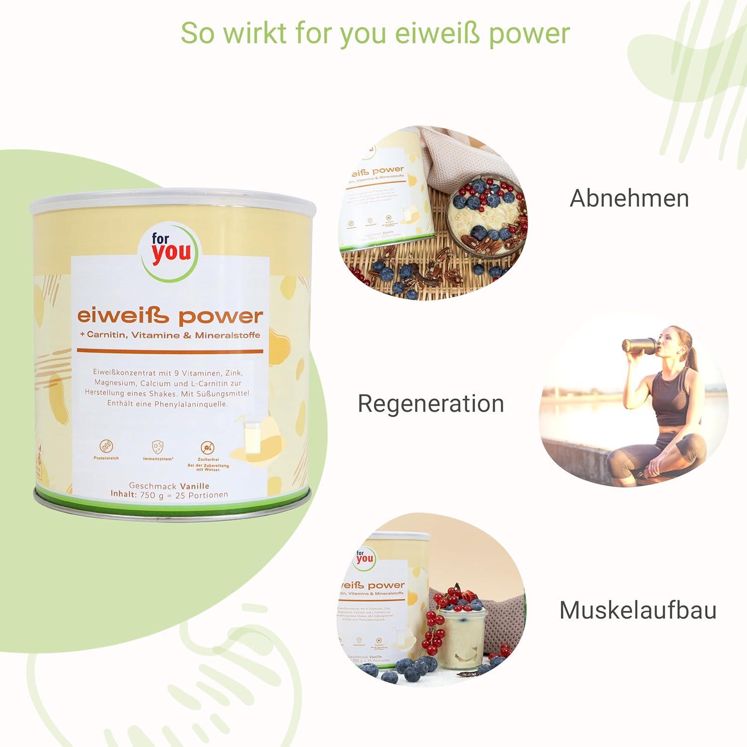 Doppelpack Power Protein Powder Vanilla | 2x750g | Multi-Component ...